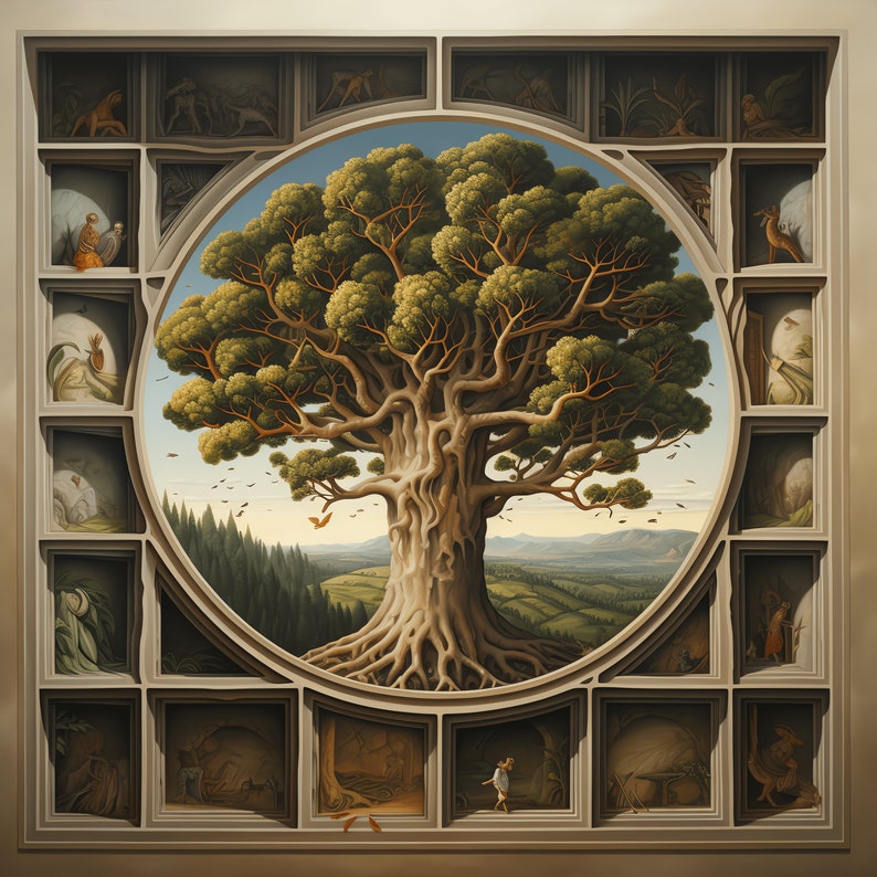 Renaissance Tree of Life PNG Bundle - 50 High Quality PNG - Instant ...