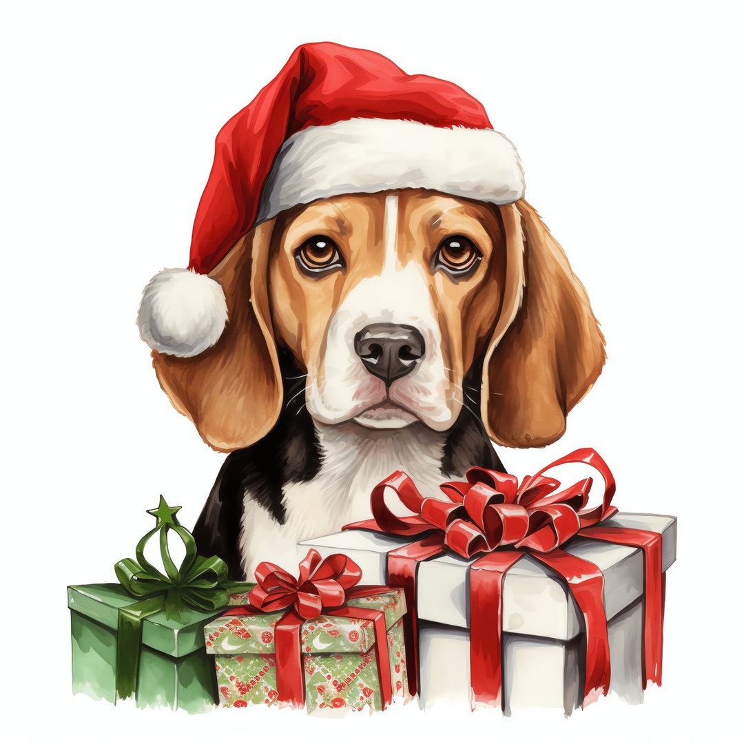 Christmas Beagle Illustration PNG Clipart Bundle - 52 High Quality PNG ...