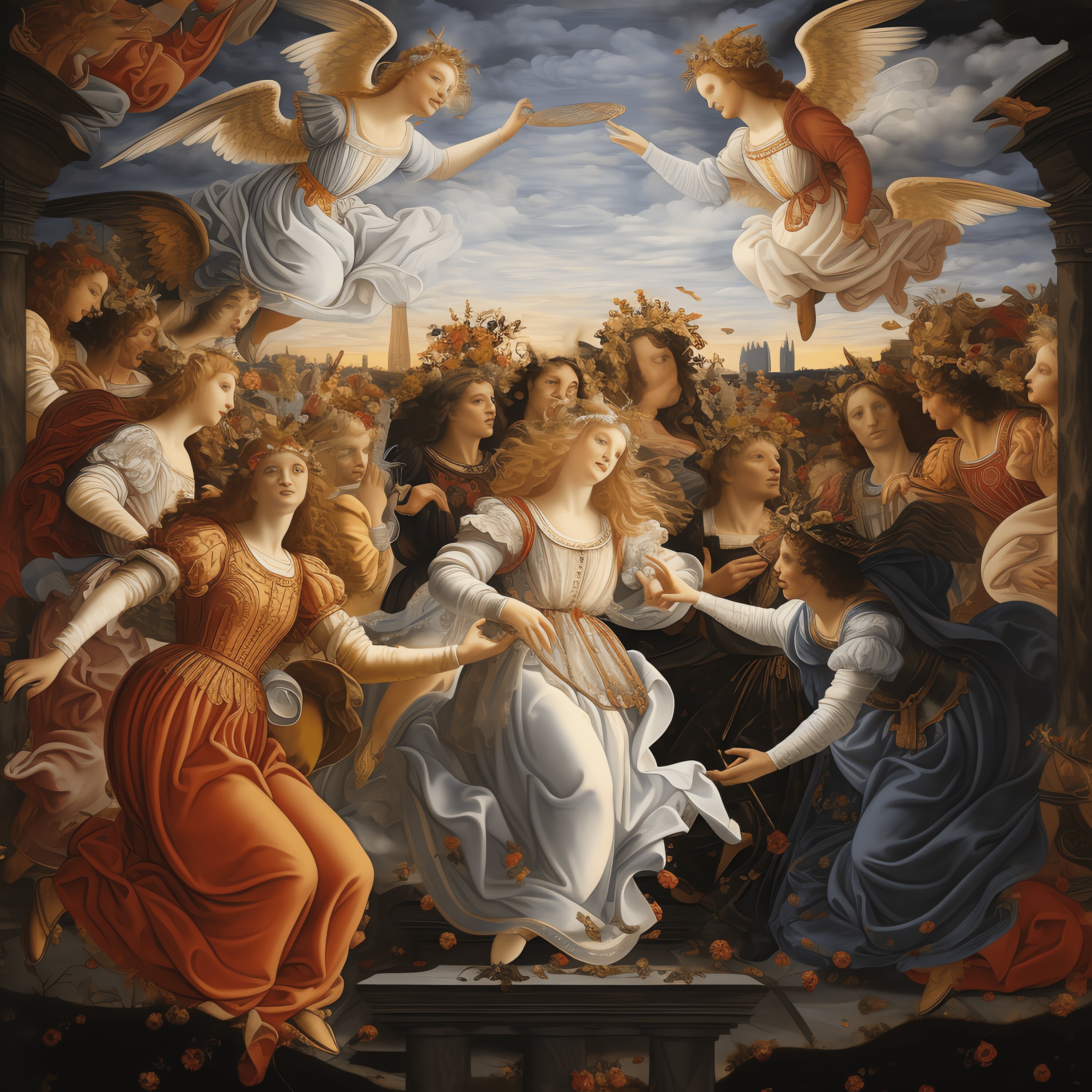 Renaissance Angels Dancing PNG Clipart 26 High Quality PNG Instant ...