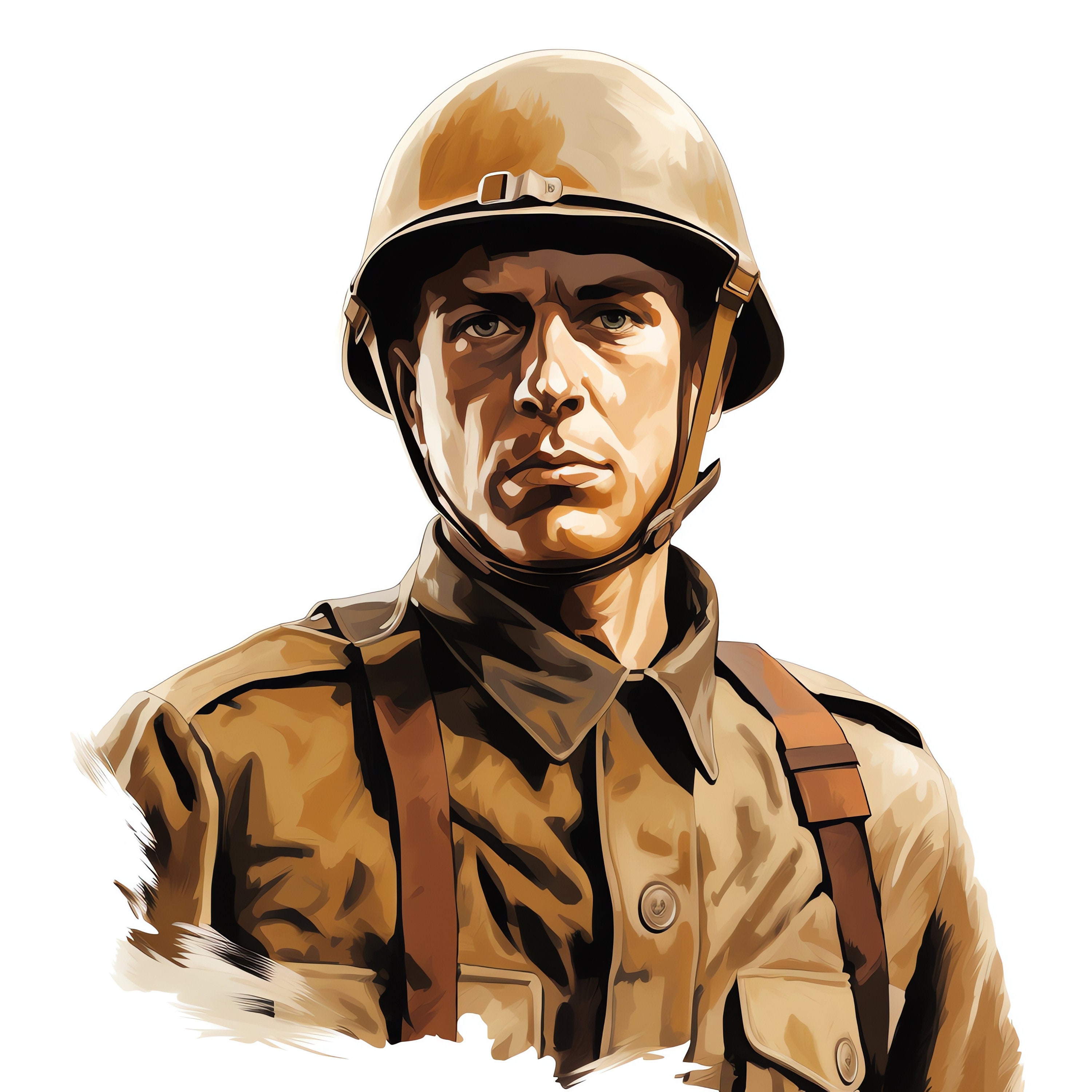 Vintage World War II Soldier Clipart 50 High Quality Jpgs Digital ...