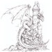 Lineart Dragon Castle Turret PNG Clipart Bundle - 46 High Quality PNG ...