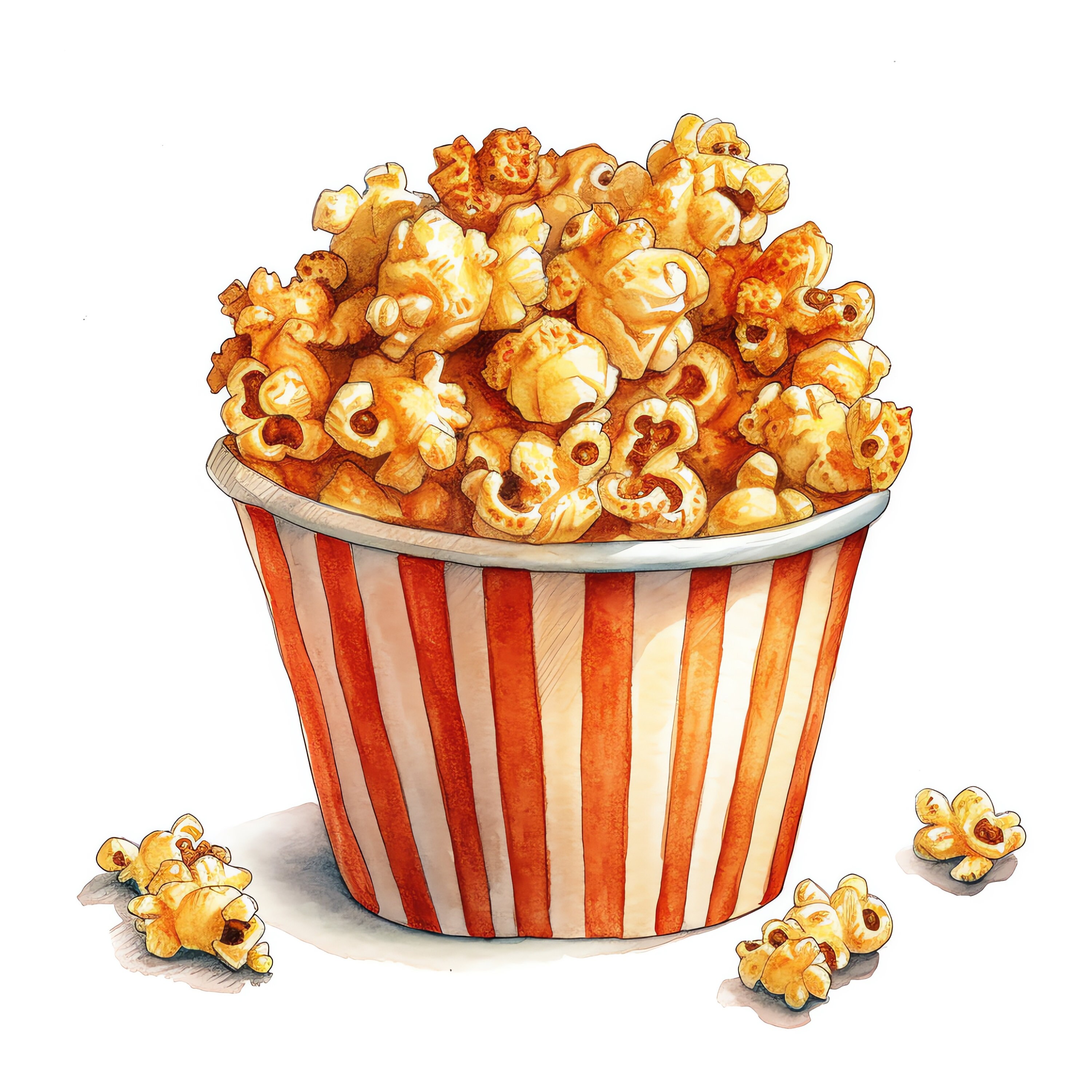 Popcorn Clipart - 40 High Quality Jpgs - Digital Download - Card Making ...