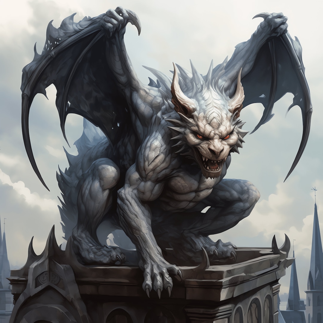 Gargoyle PNG Clipart Bundle - 50 High Quality PNG - Instant Download ...