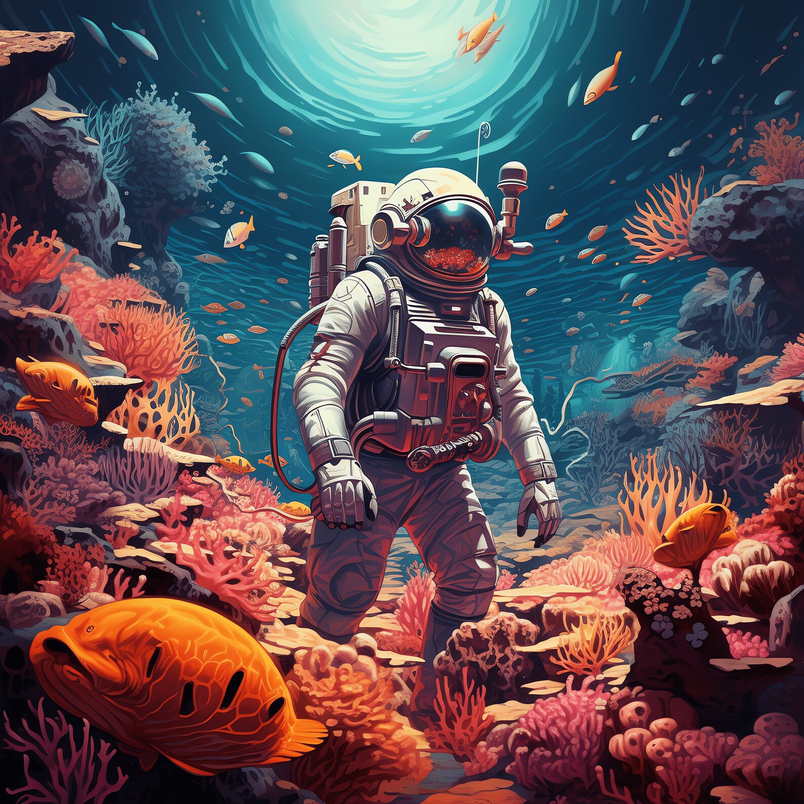 Astronaut Underwater PNG Clipart Bundle - 40 High Quality PNG - Instant ...
