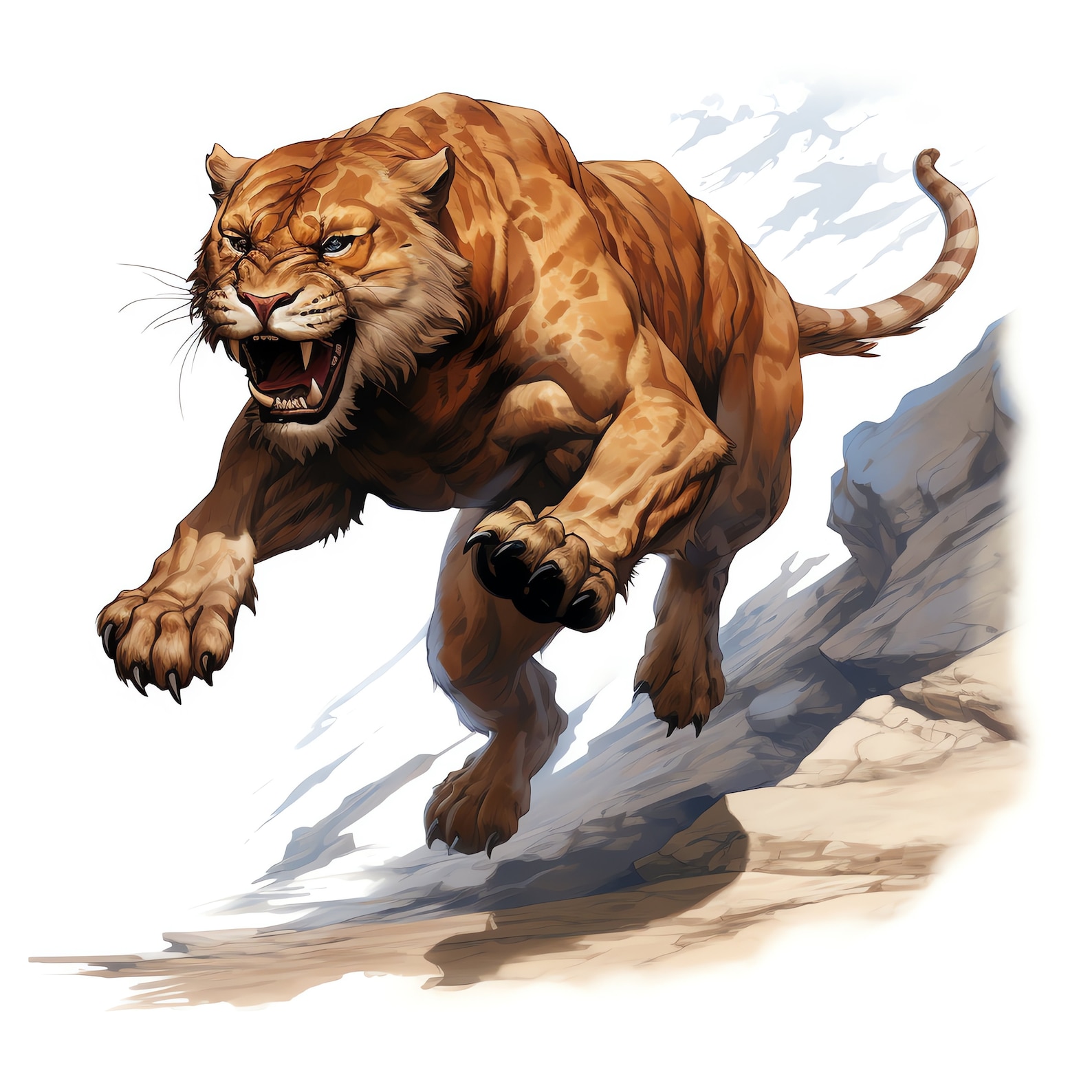 Sabertooth Clipart - 40 High Quality Jpgs - Digital Download - Card ...