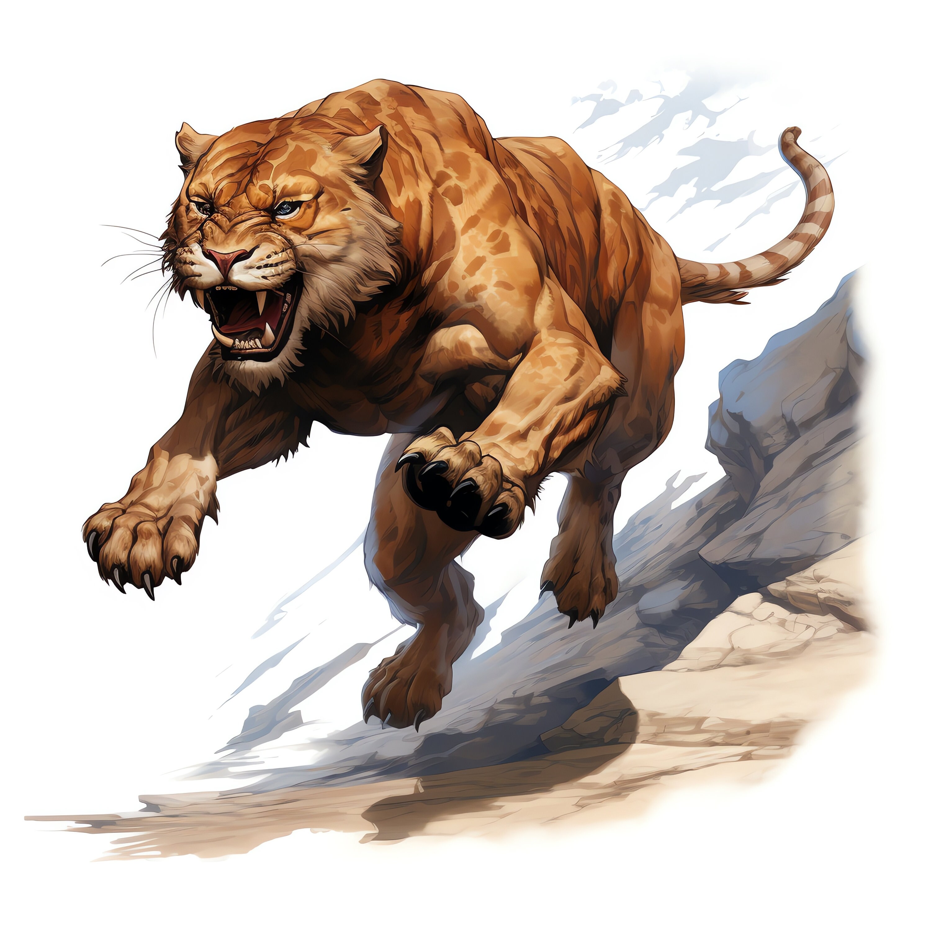 Sabertooth Clipart 40 High Quality Jpgs Digital Download Card Making ...