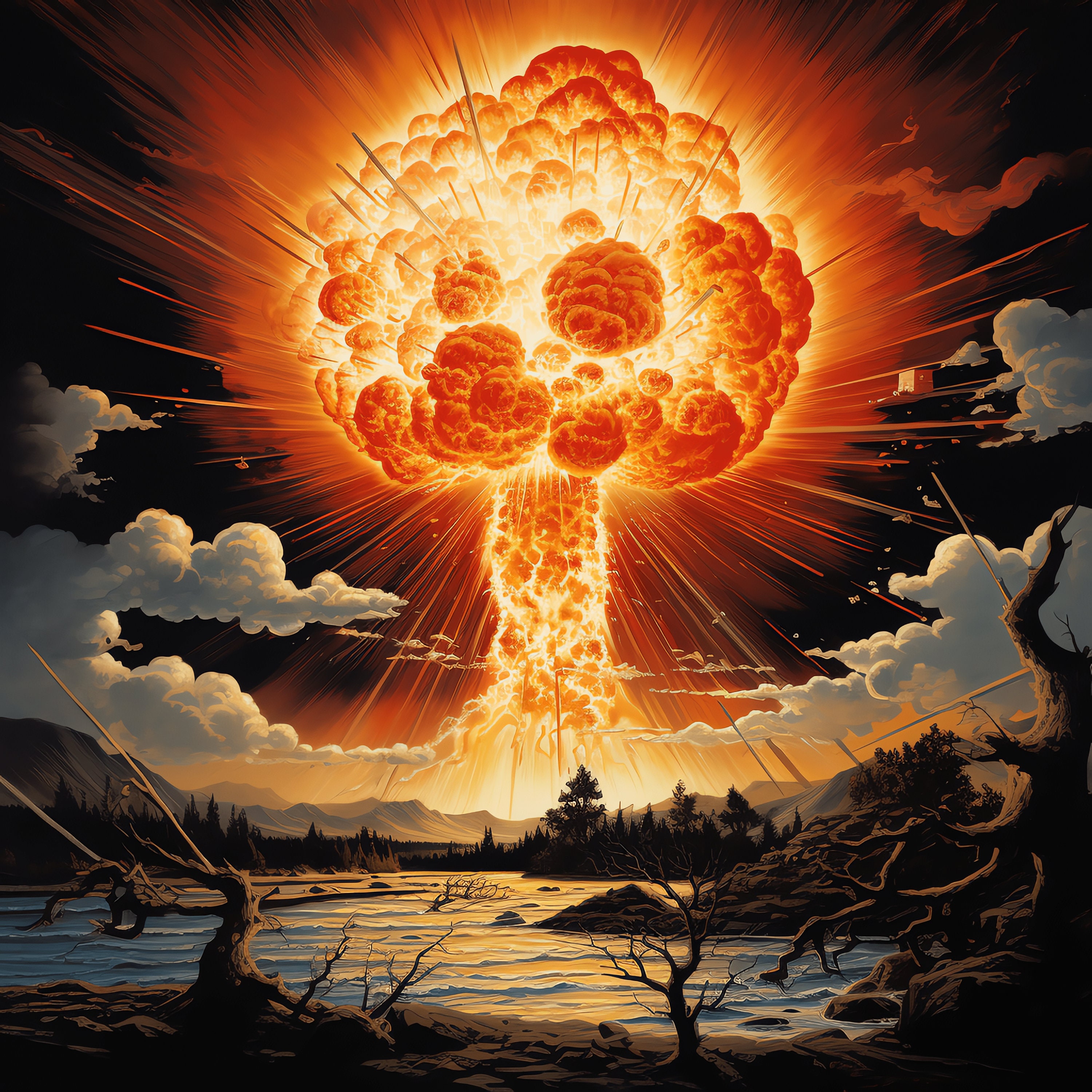 Nuke PNG Clipart 45 High Quality PNG Instant Download Card Making ...