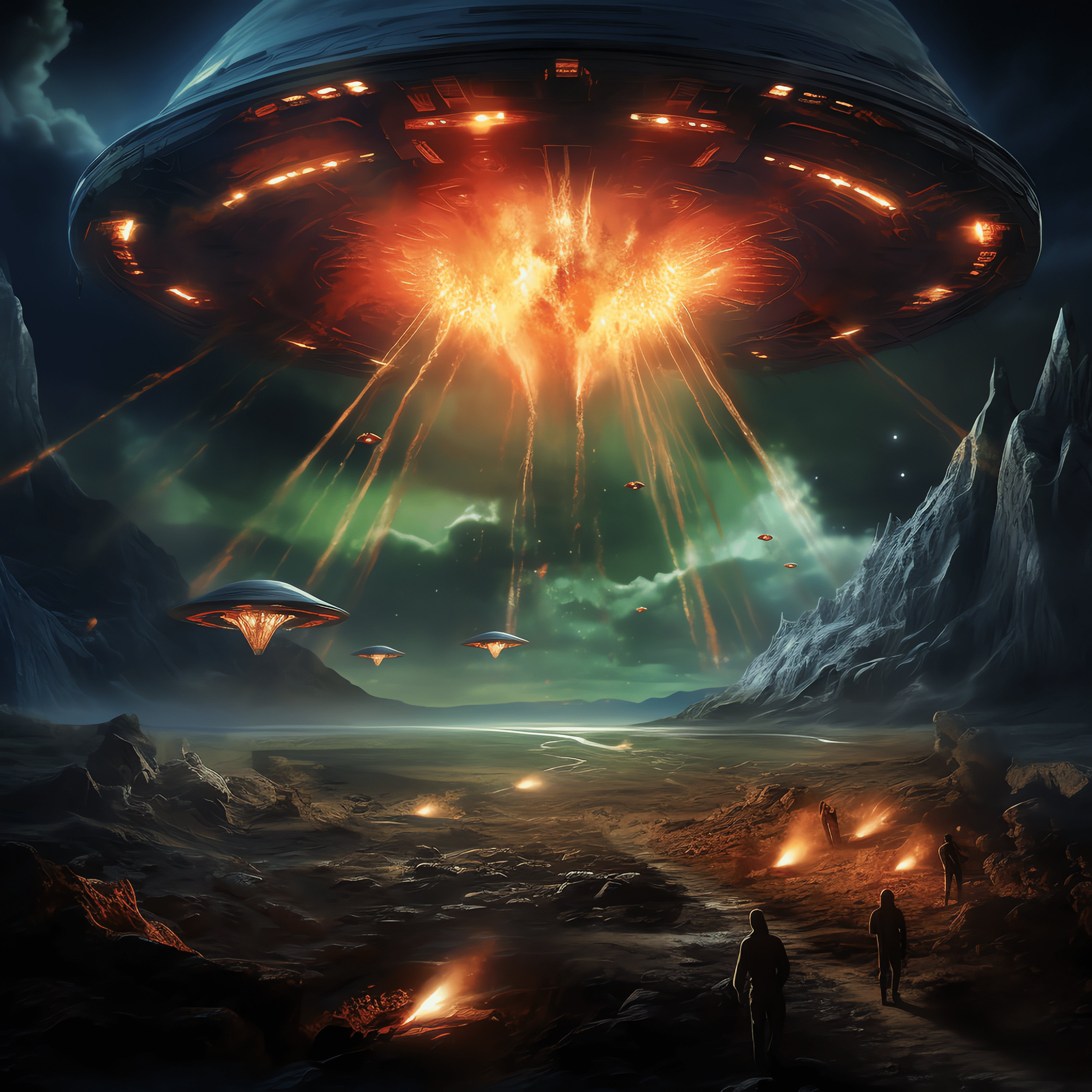 Alien Invasion PNG Clipart 50 High Quality PNG Instant Download Card ...