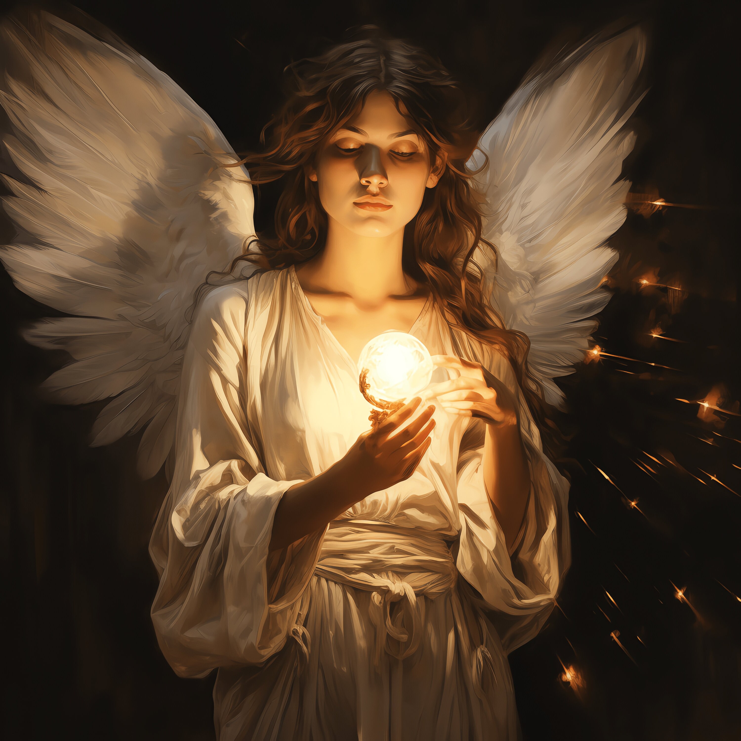 Glowing Angel PNG Clipart Bundle 35 High Quality PNG Instant Download ...
