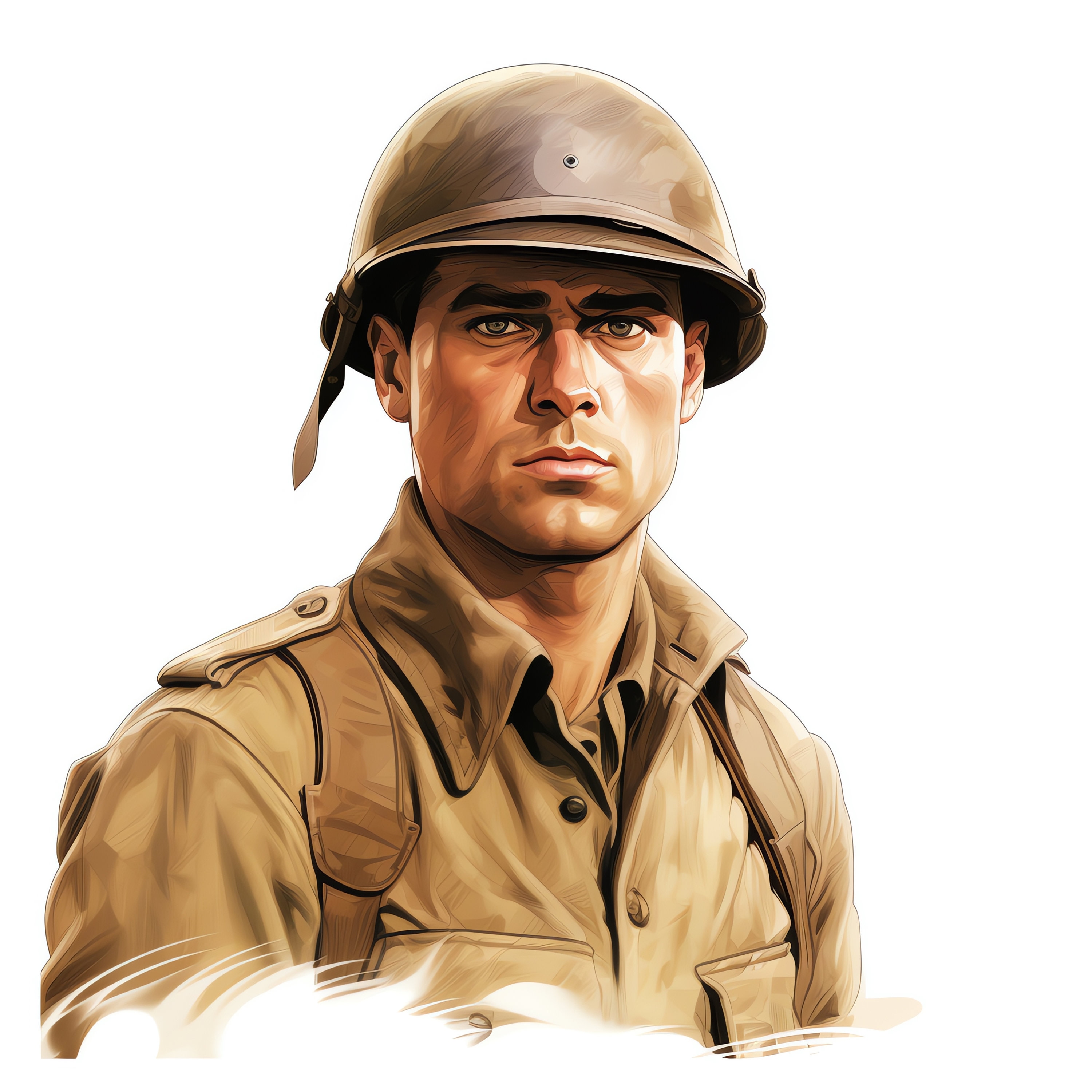 Vintage World War II Soldier Clipart 50 High Quality Jpgs Digital ...