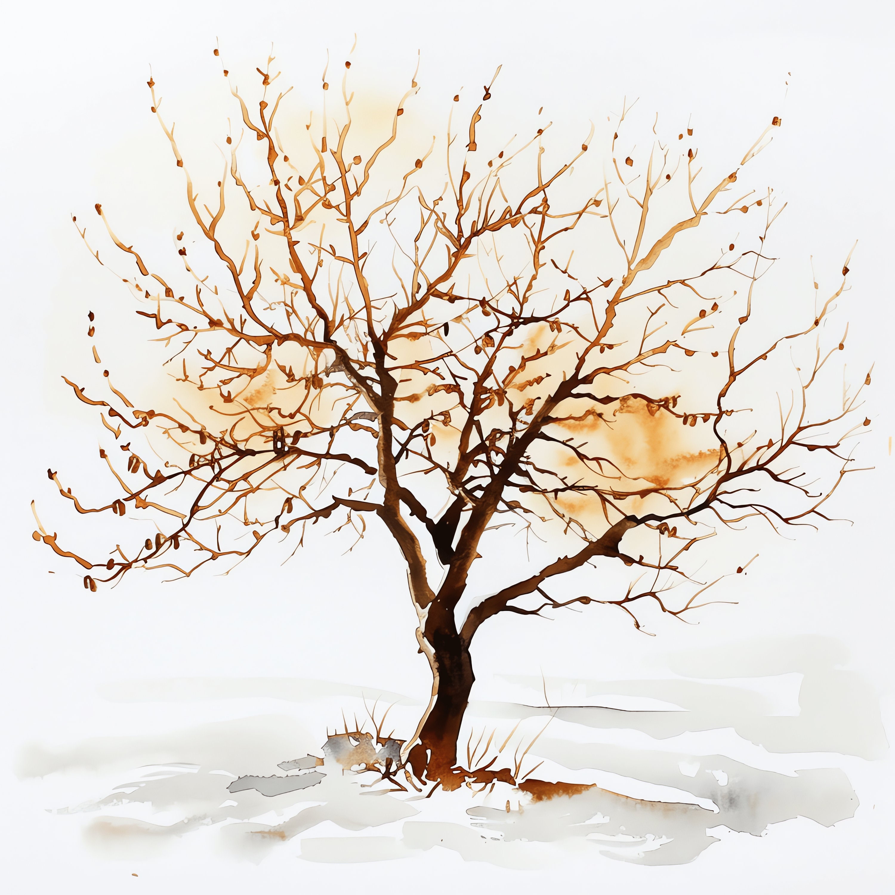 Rowan Tree Watercolor Bundle - 45 High Quality PNG - Instant Download ...