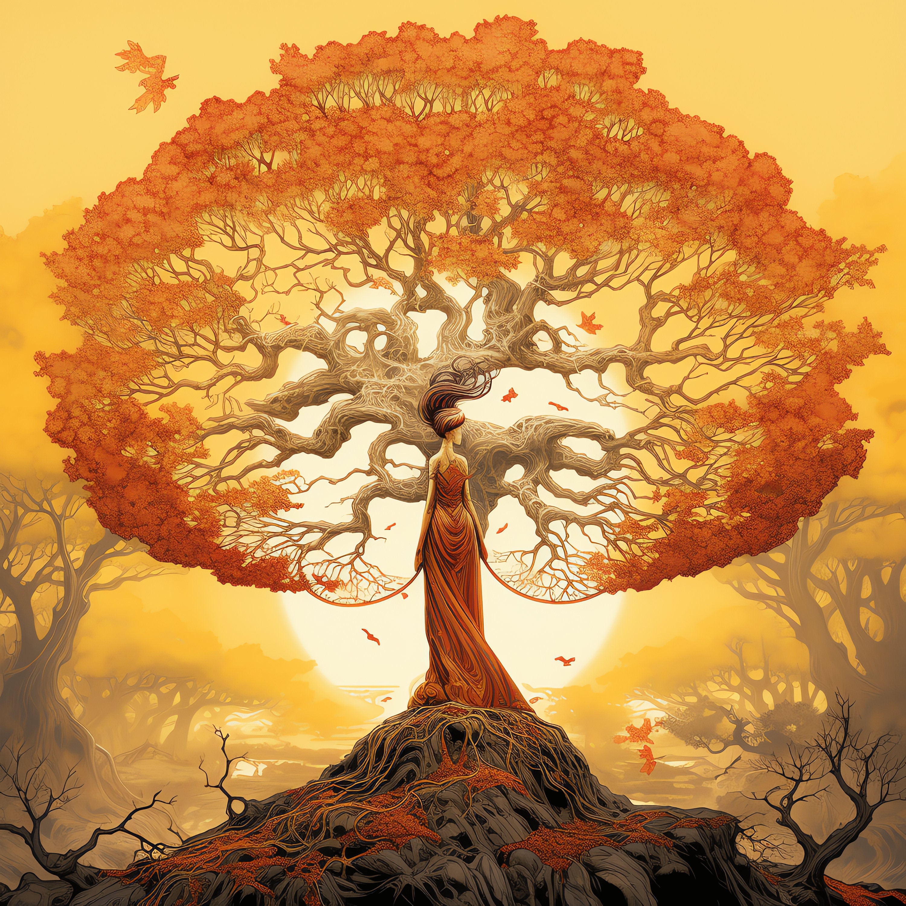 Woman Tree of Life PNG Clipart Bundle - 45 High Quality PNG - Instant ...