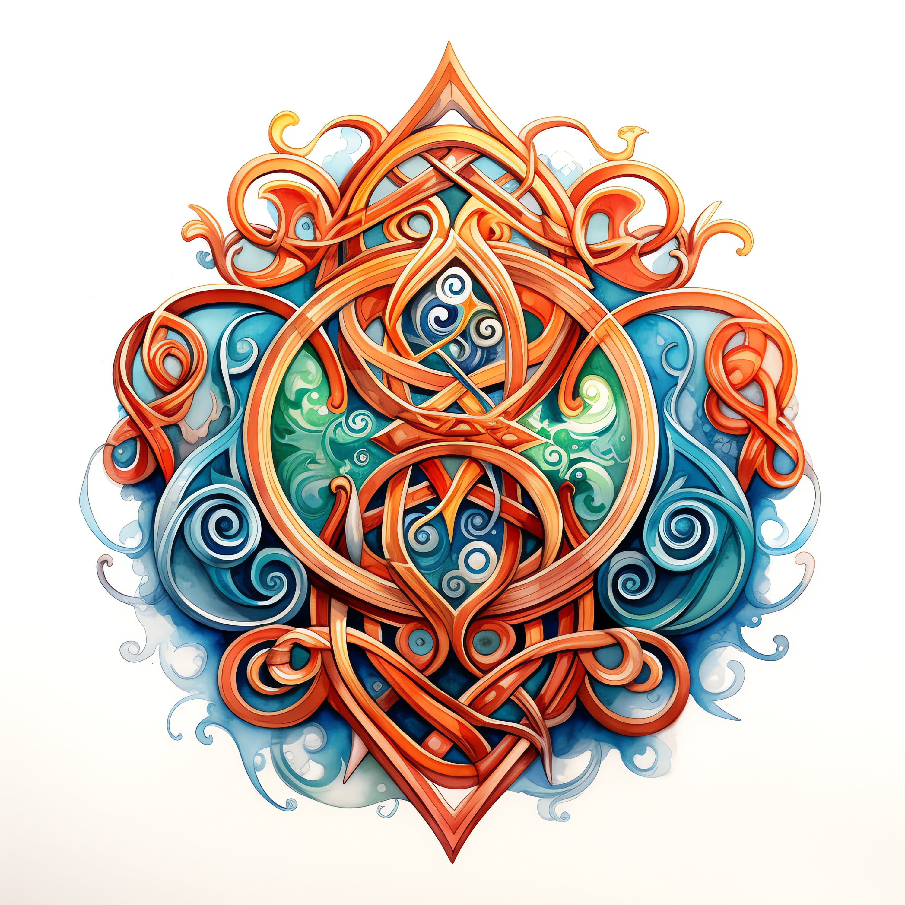 Celtic Triskele Clipart 40 High Quality Jpgs Digital Download Card ...