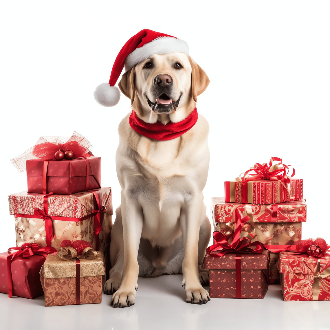 Christmas Labrador Retriever PNG Photo Clipart Bundle 39 - Etsy