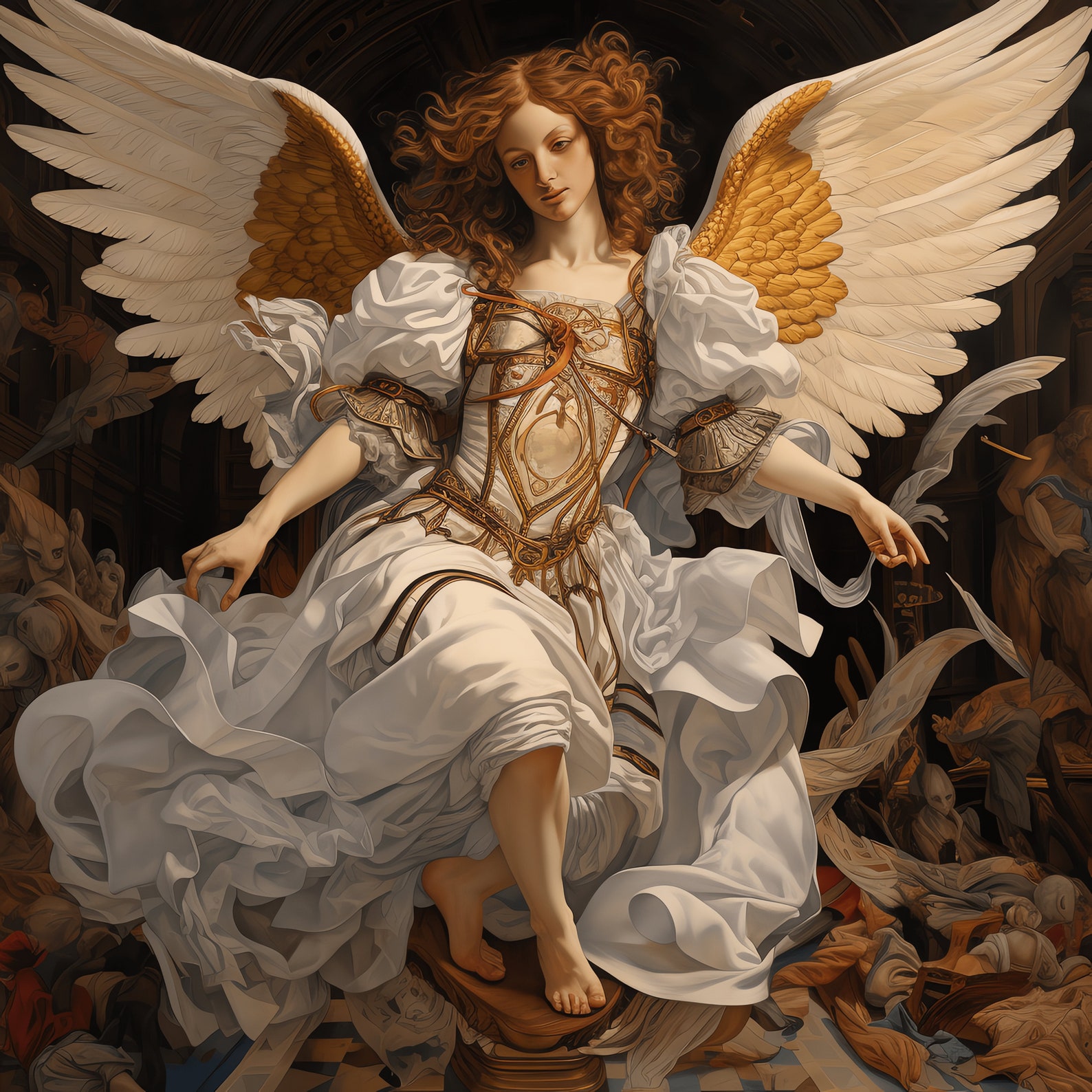 Full Body Renaissance Archangel Clipart - 40 High Quality Jpgs ...