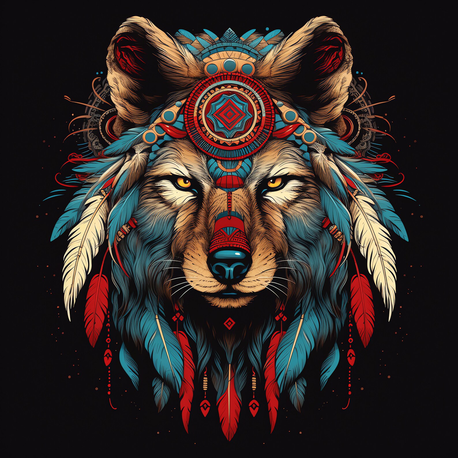 Tribal Wolf PNG Clipart 45 High Quality PNG Instant Download Card ...
