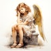 Victorian Angel Watercolor Bundle - 35 High Quality PNG - Instant ...