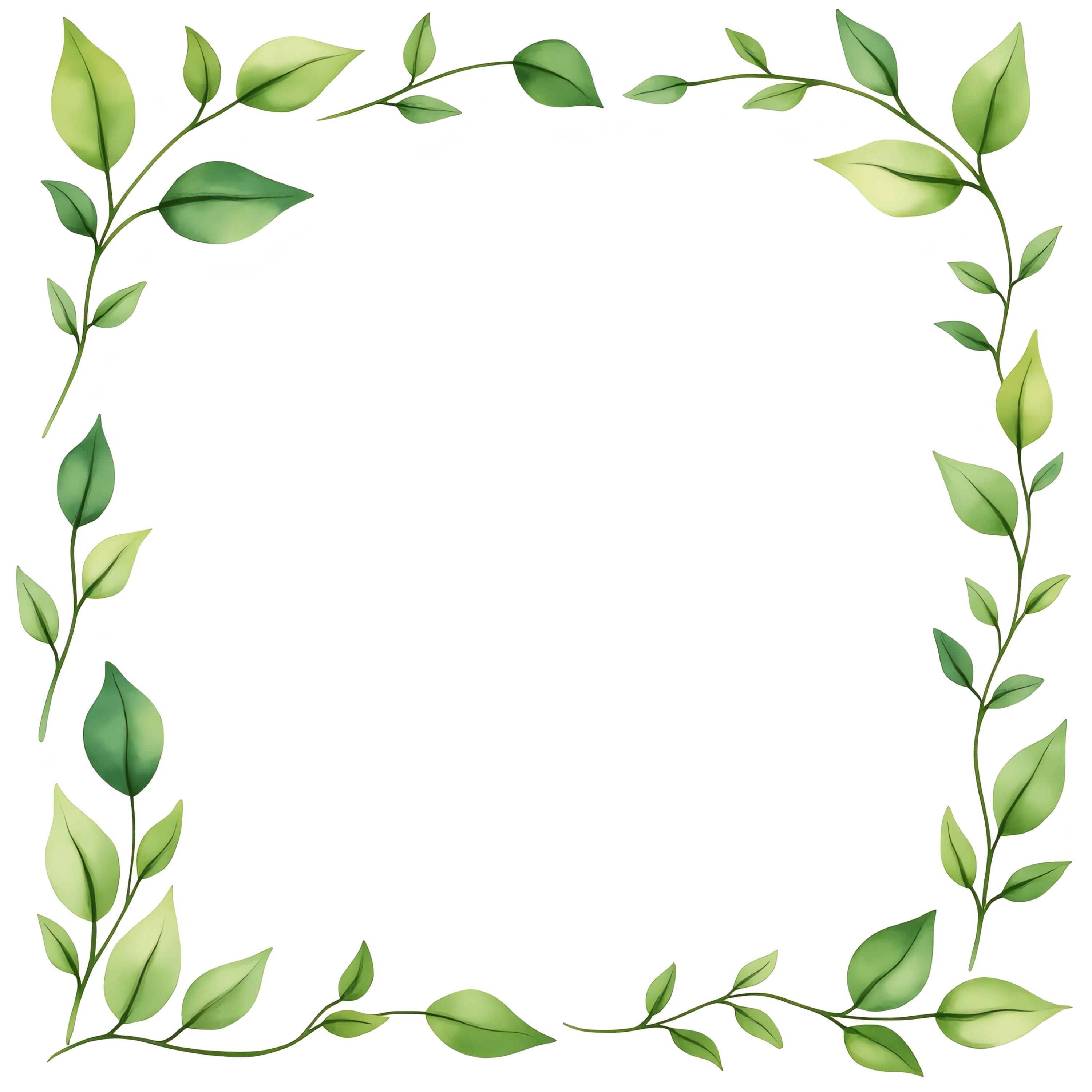 Vine Border Clipart Bundle - 50 High Quality PNG - Instant Download ...