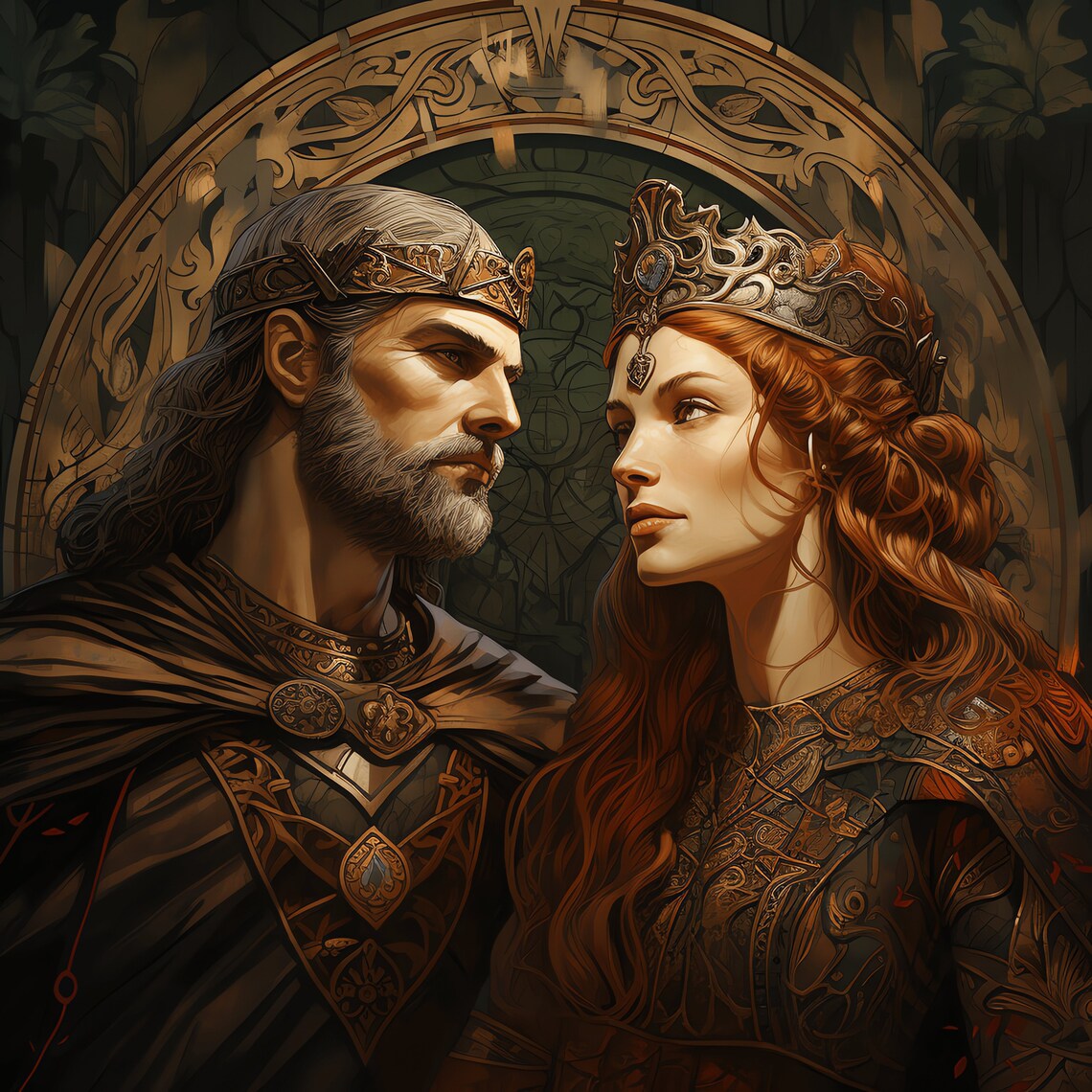 Celtic King and Queen PNG Clipart - 45 High Quality PNG - Instant ...