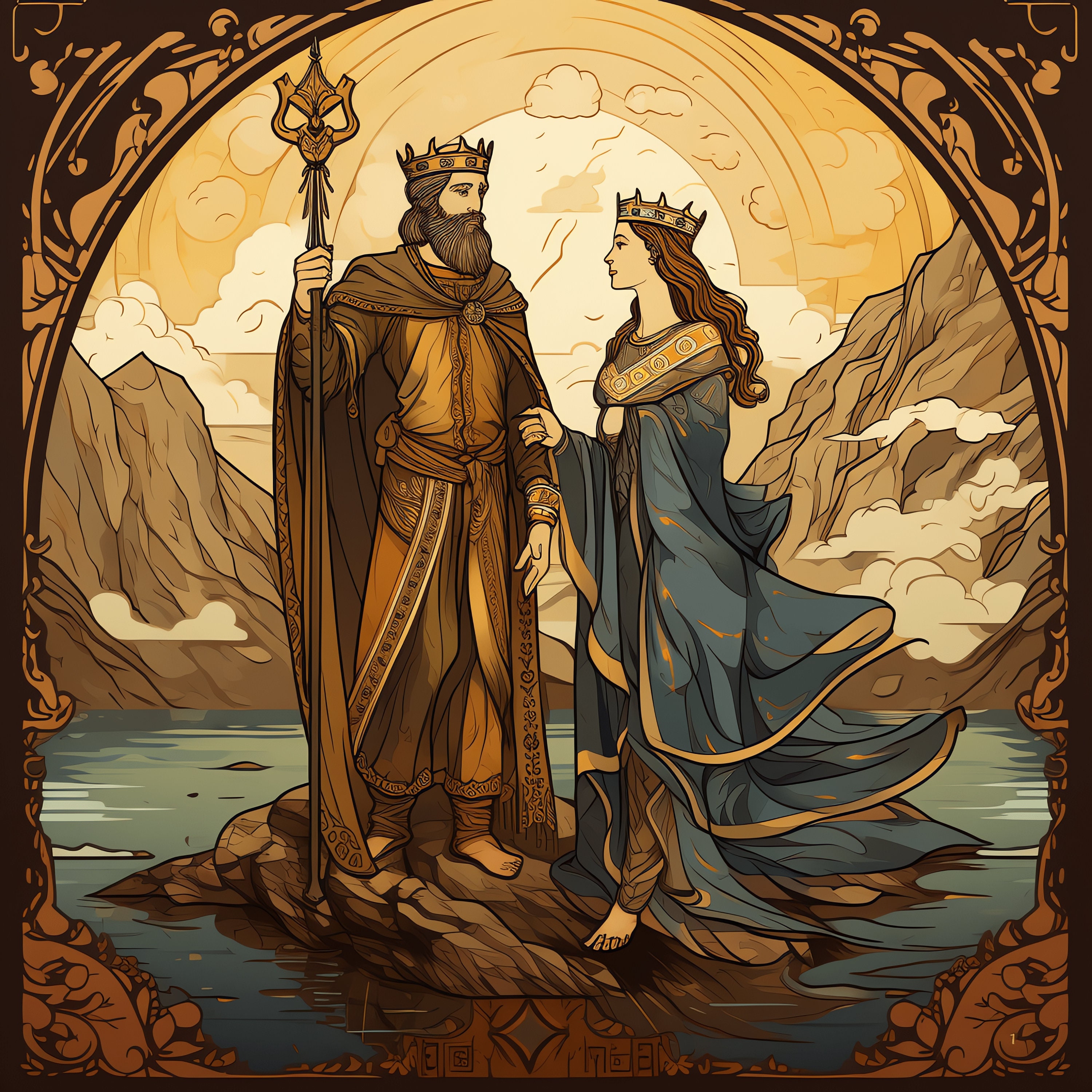 Celtic King and Queen PNG Clipart - 45 High Quality PNG - Instant ...