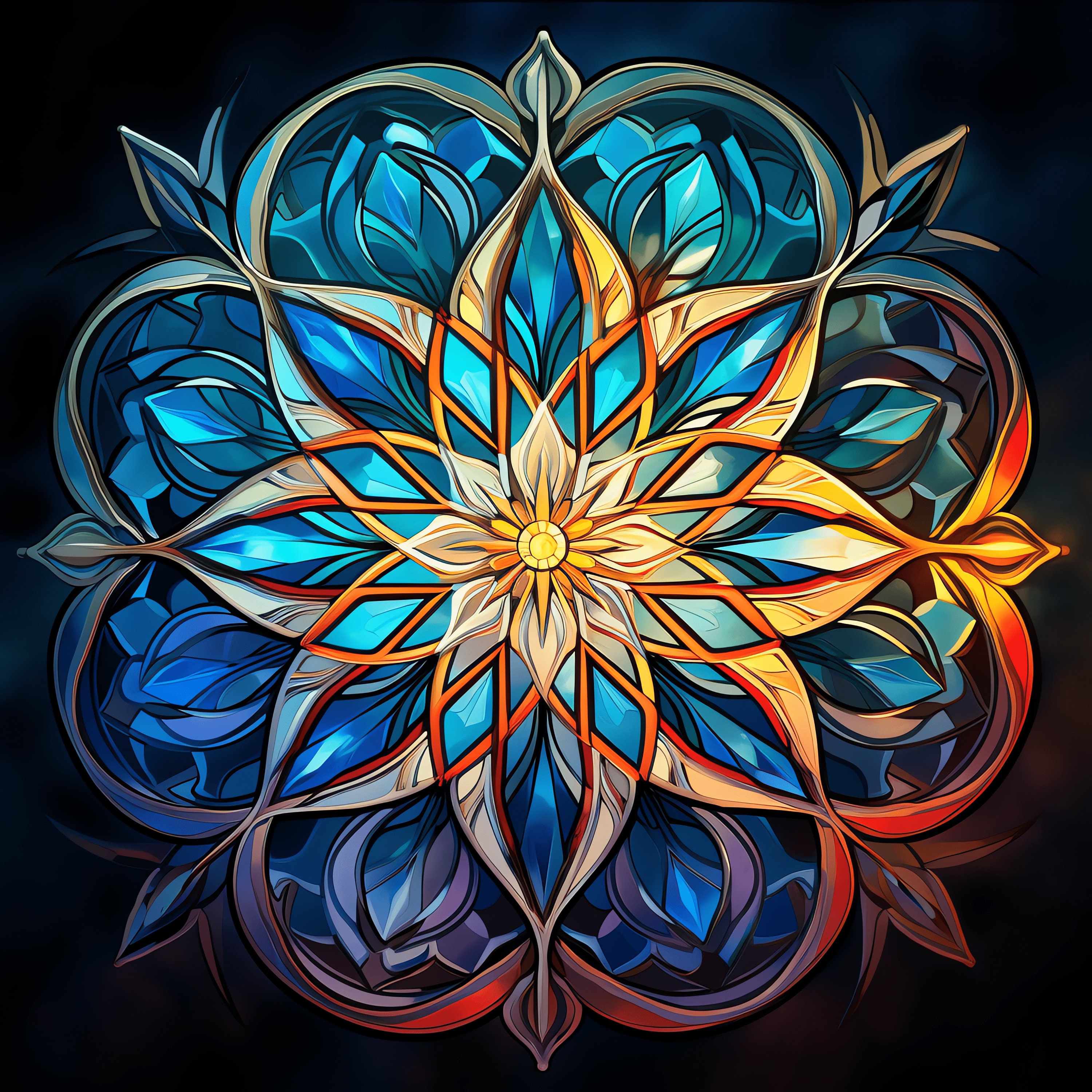 Fantasy Snowflake PNG Clipart - 35 High Quality PNG - Instant Download ...