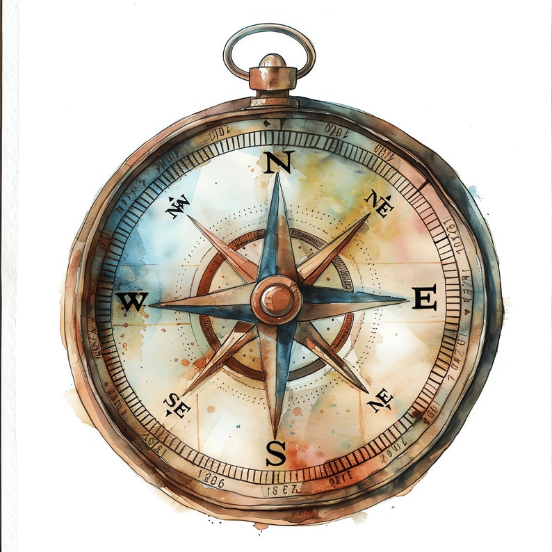 Fantasy Compass PNG Clipart Bundle 51 High Quality PNG Instant Download ...