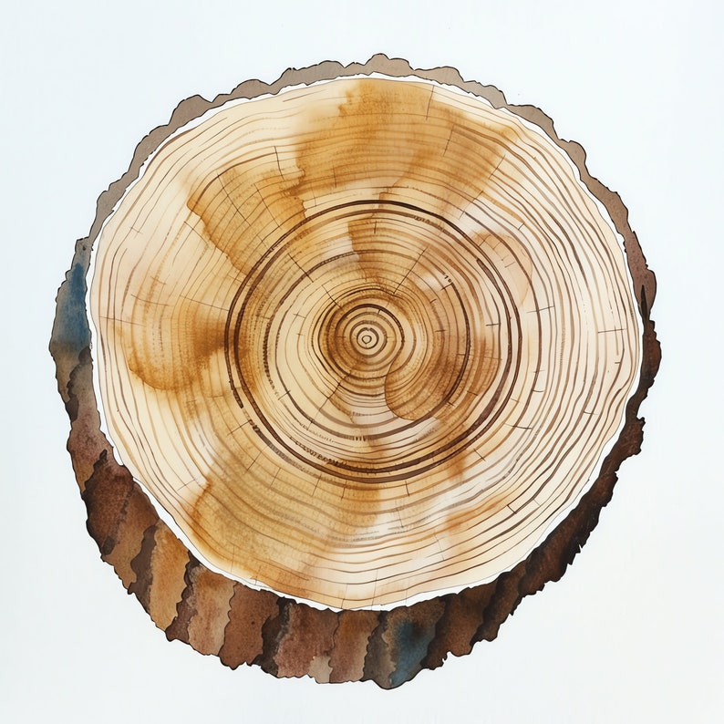 Tree Rings PNG Clipart Bundle 50 High Quality PNG Instant Download ...