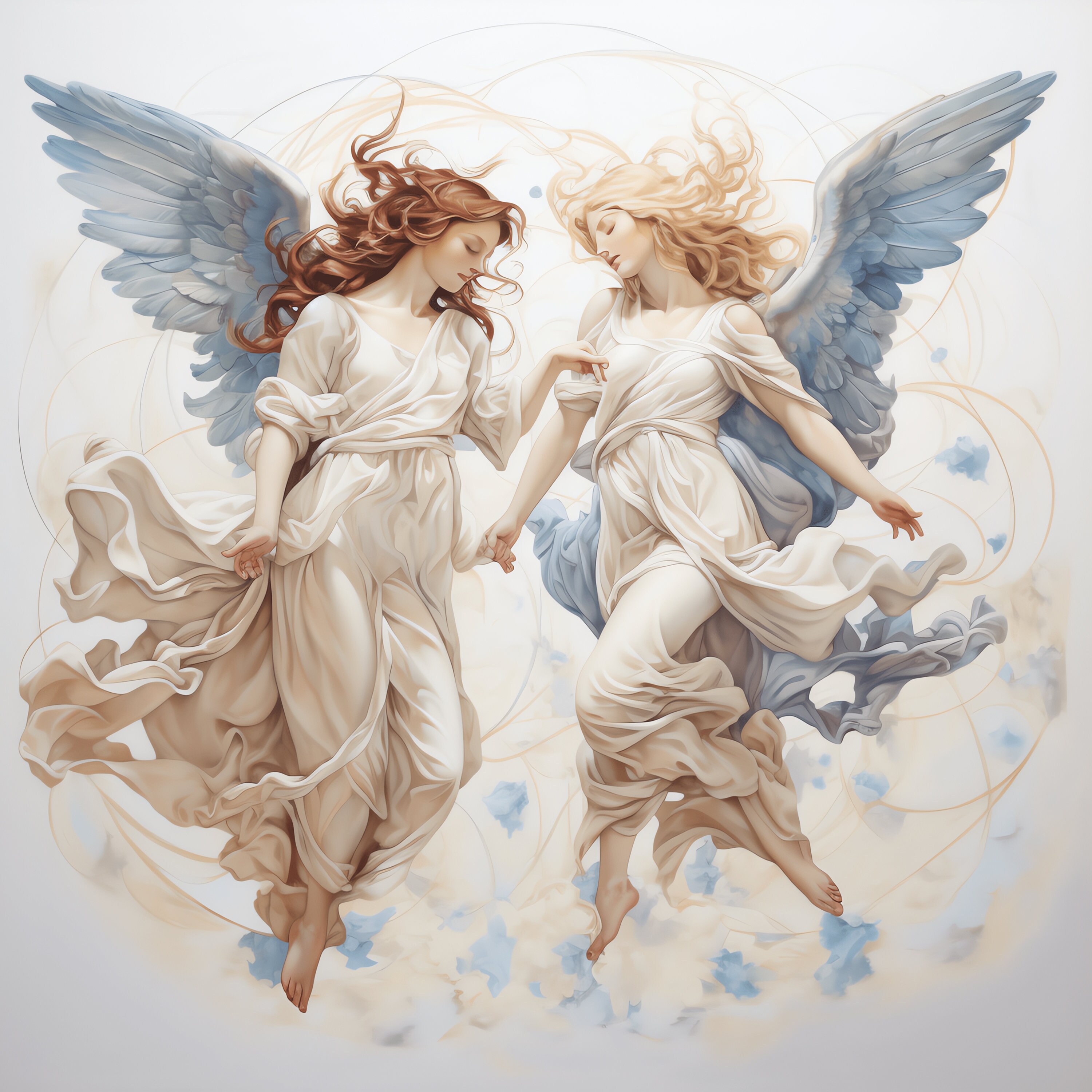 Renaissance Angels Neutral Background PNG Bundle 45 High Quality PNG ...