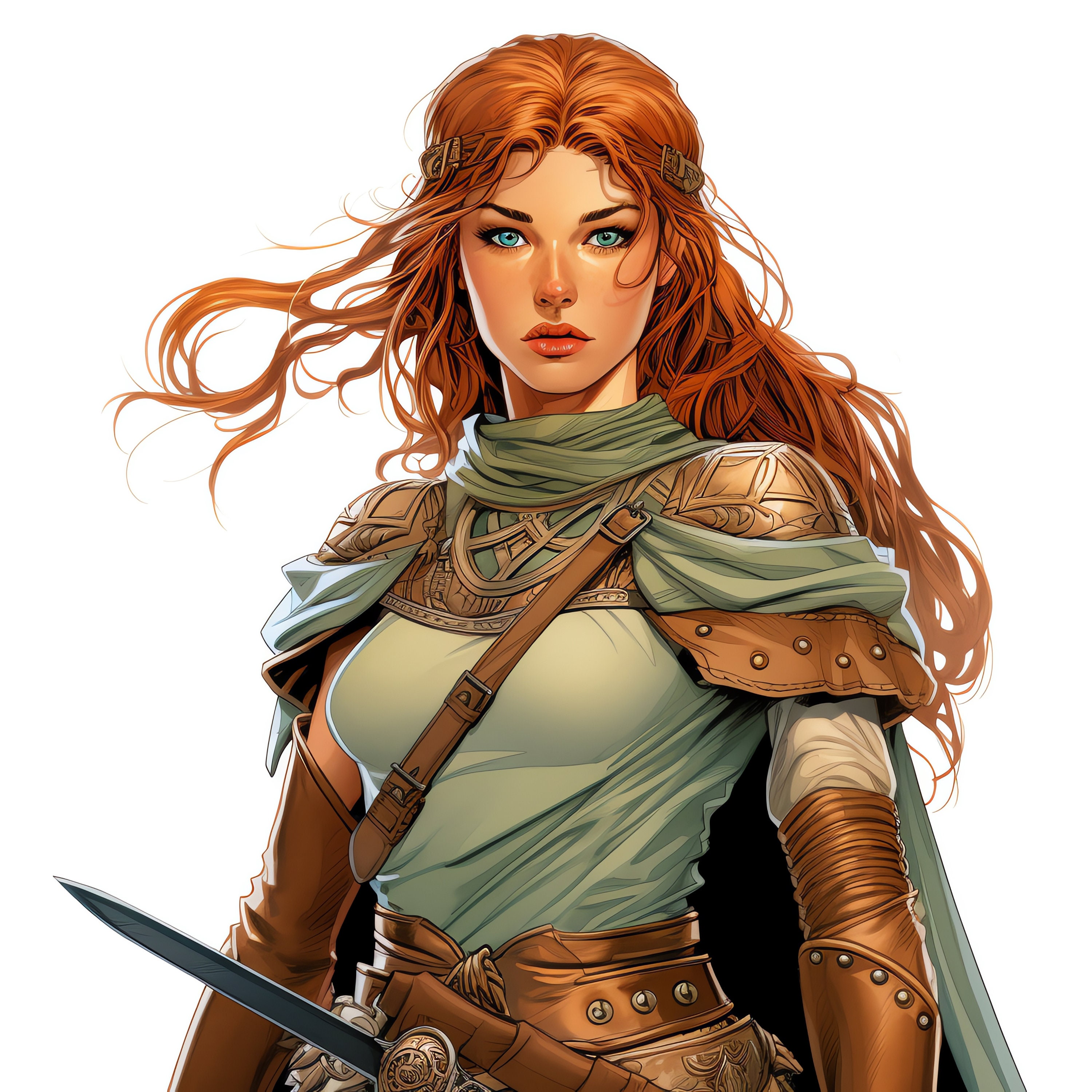 Celtic Warrior Princess Clipart 45 High Quality Jpgs - Etsy