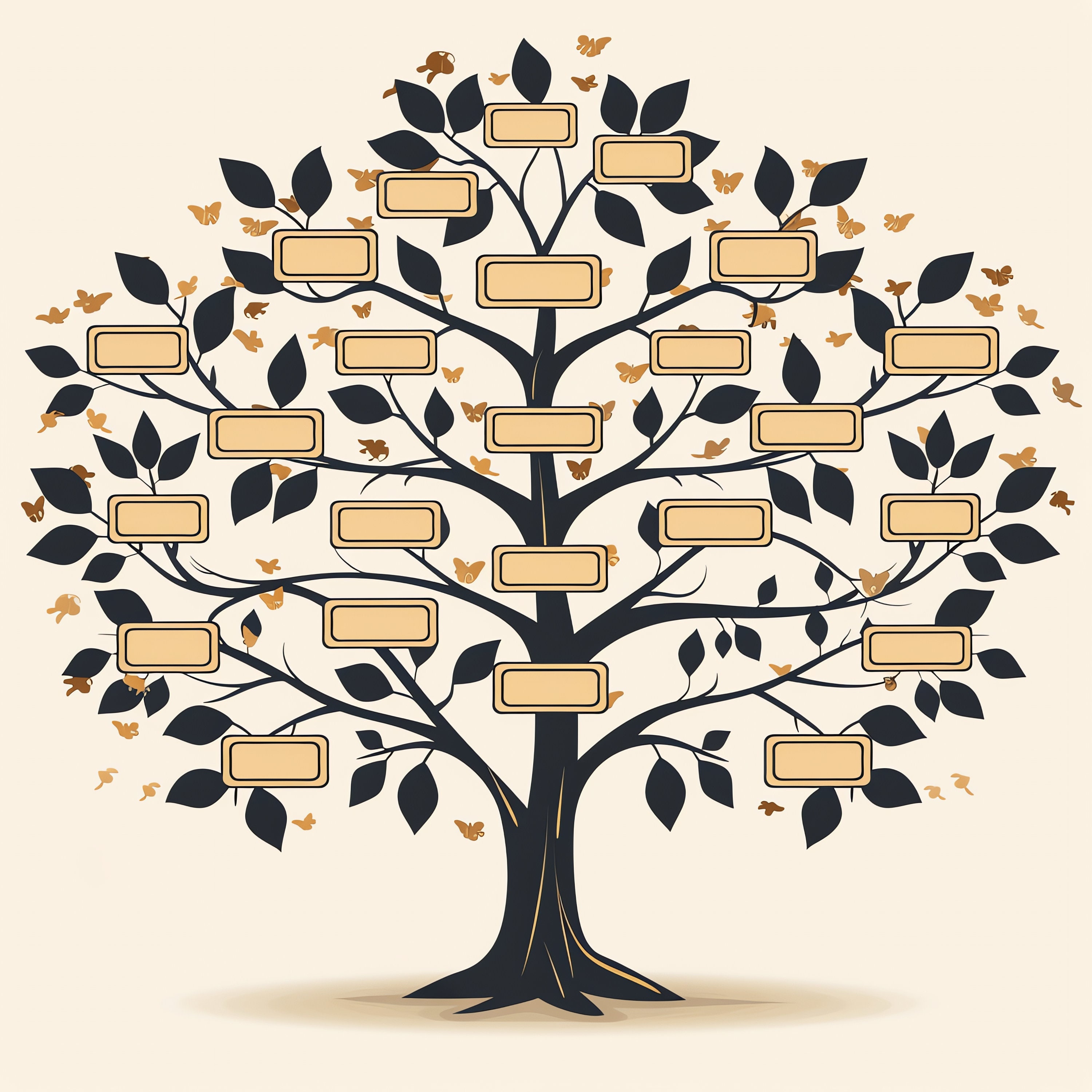 Family Tree With Placeholders PNG Clipart Bundle - 40 High Quality PNG ...