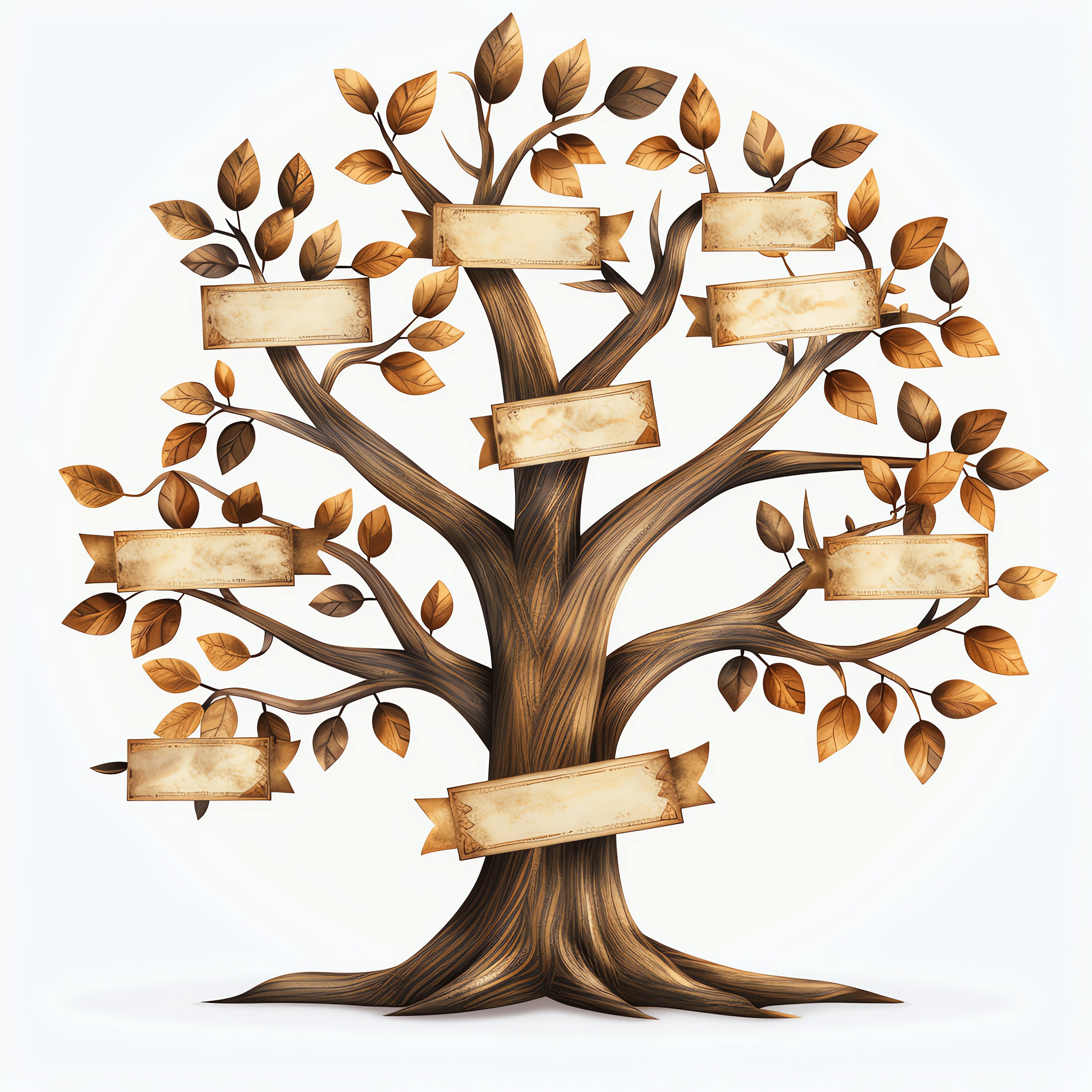Family Tree With Placeholders PNG Clipart Bundle 40 High Quality PNG ...
