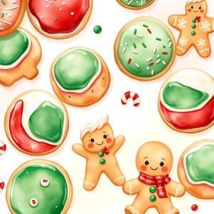 Christmas Gingerbread Clipart PNG Bundle - 44 High Quality PNG Instant ...