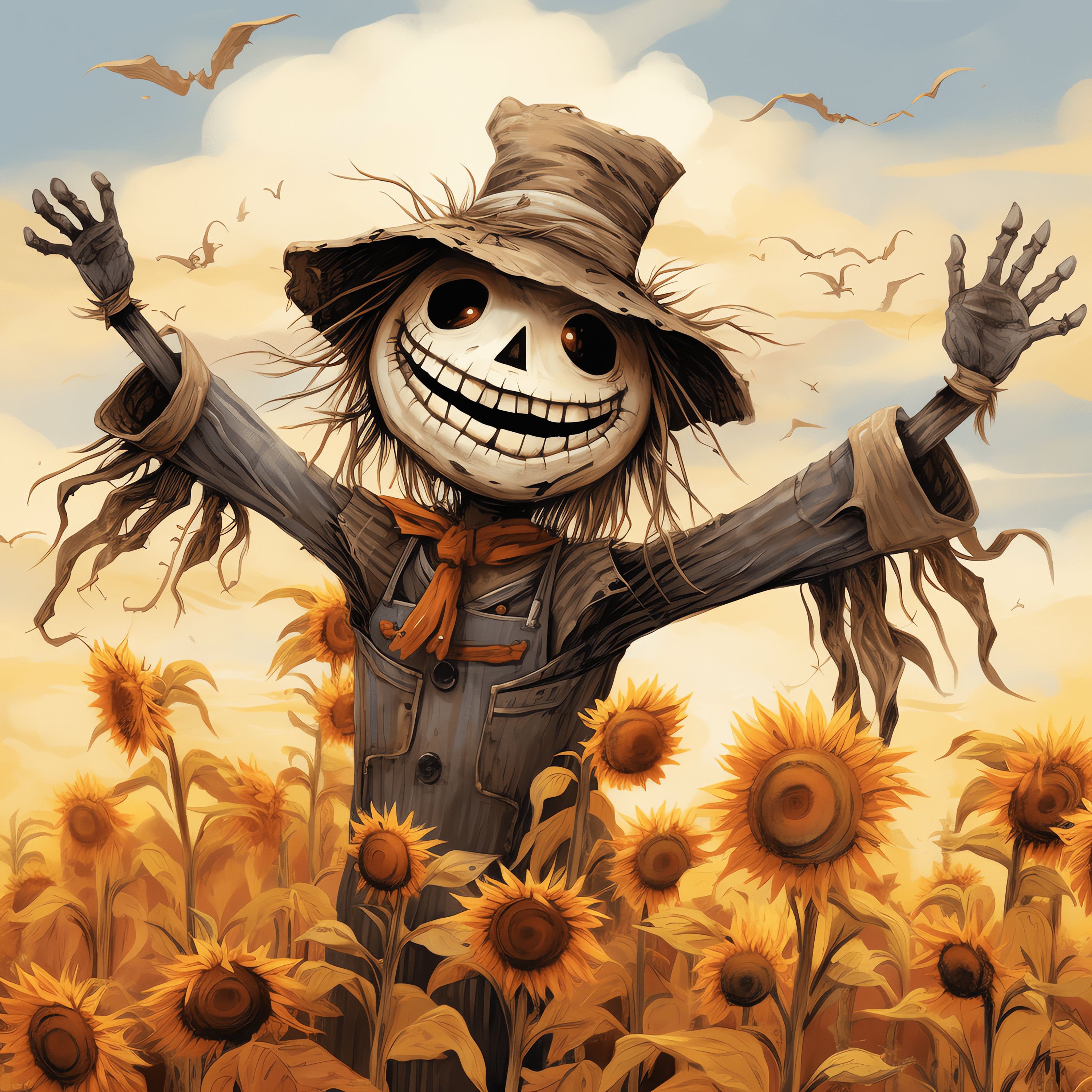 Scary Scarecrow PNG Clipart Bundle - 40 High Quality PNG - Instant ...