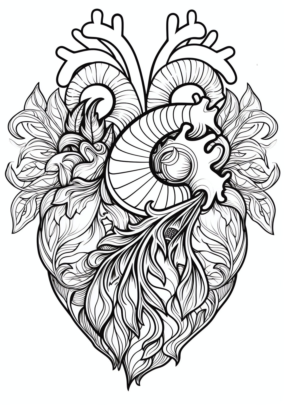 Artistic Anatomy Coloring Pages - 30 High Quality PNG - Instant ...