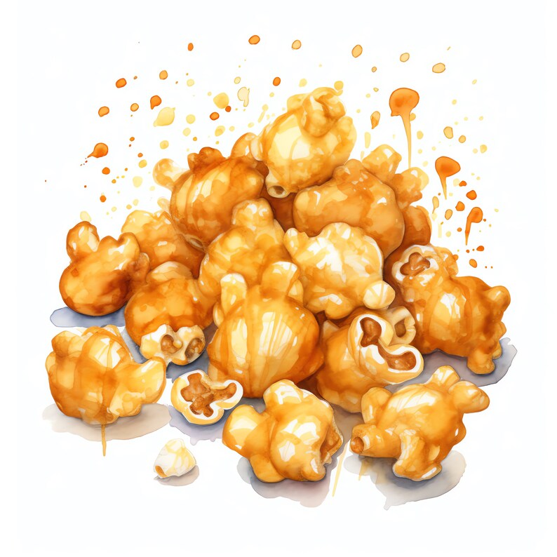 Popcorn Clipart - 40 High Quality Jpgs - Digital Download - Card Making ...