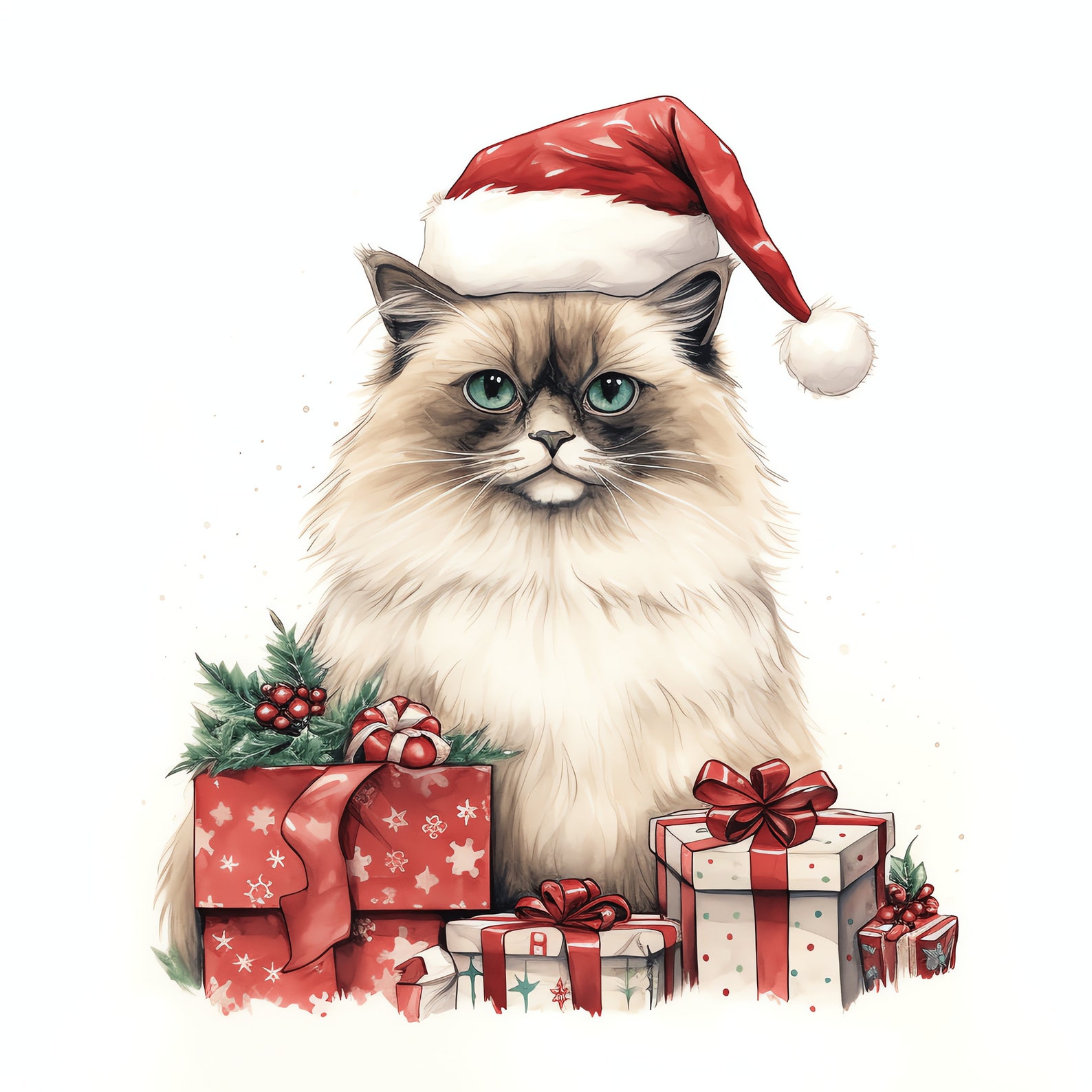 Christmas Ragdoll Cat PNG Clipart Bundle - 51 High Quality PNG ...