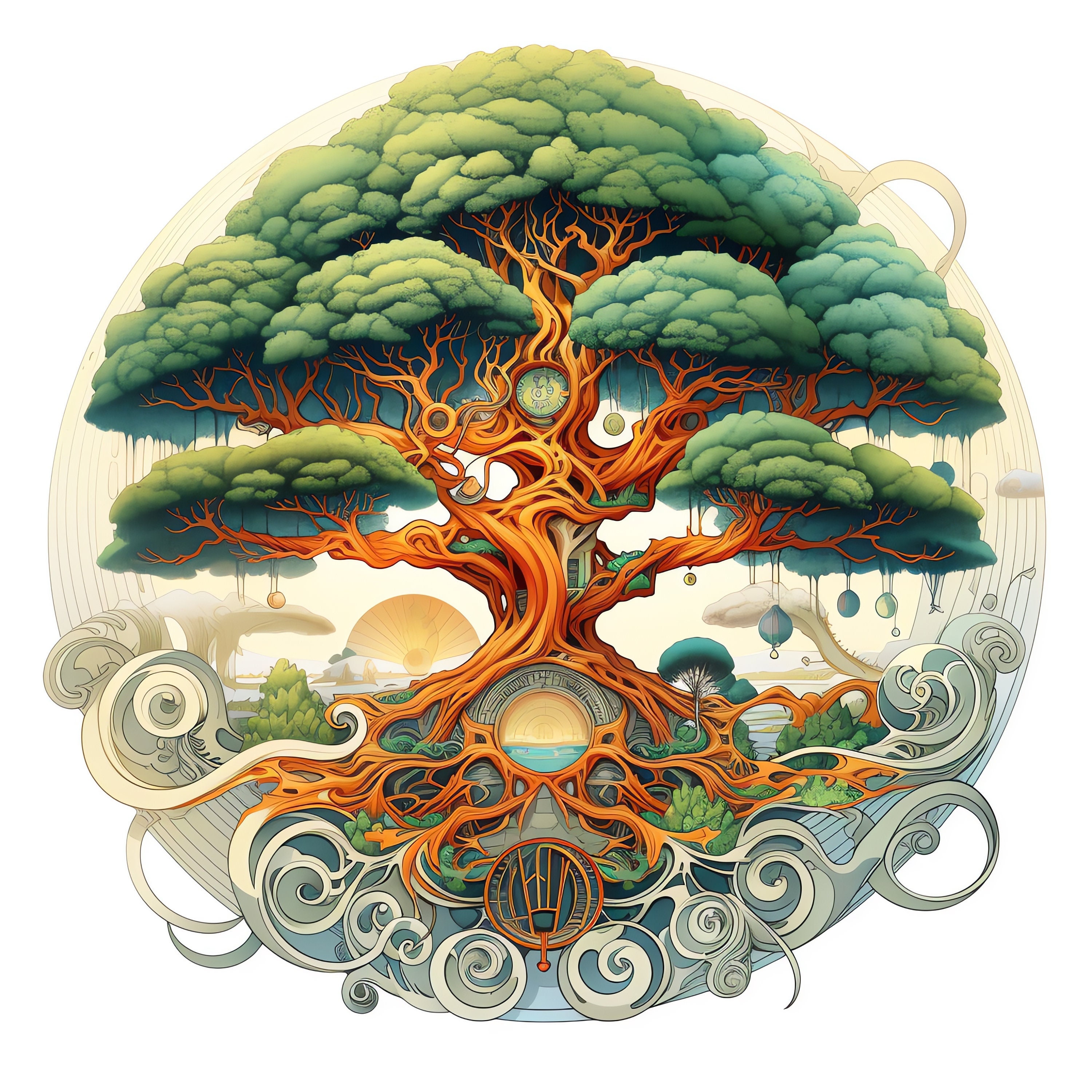 Tree of Life Mega Pack Clipart 200 High Quality Jpgs Digital Download ...