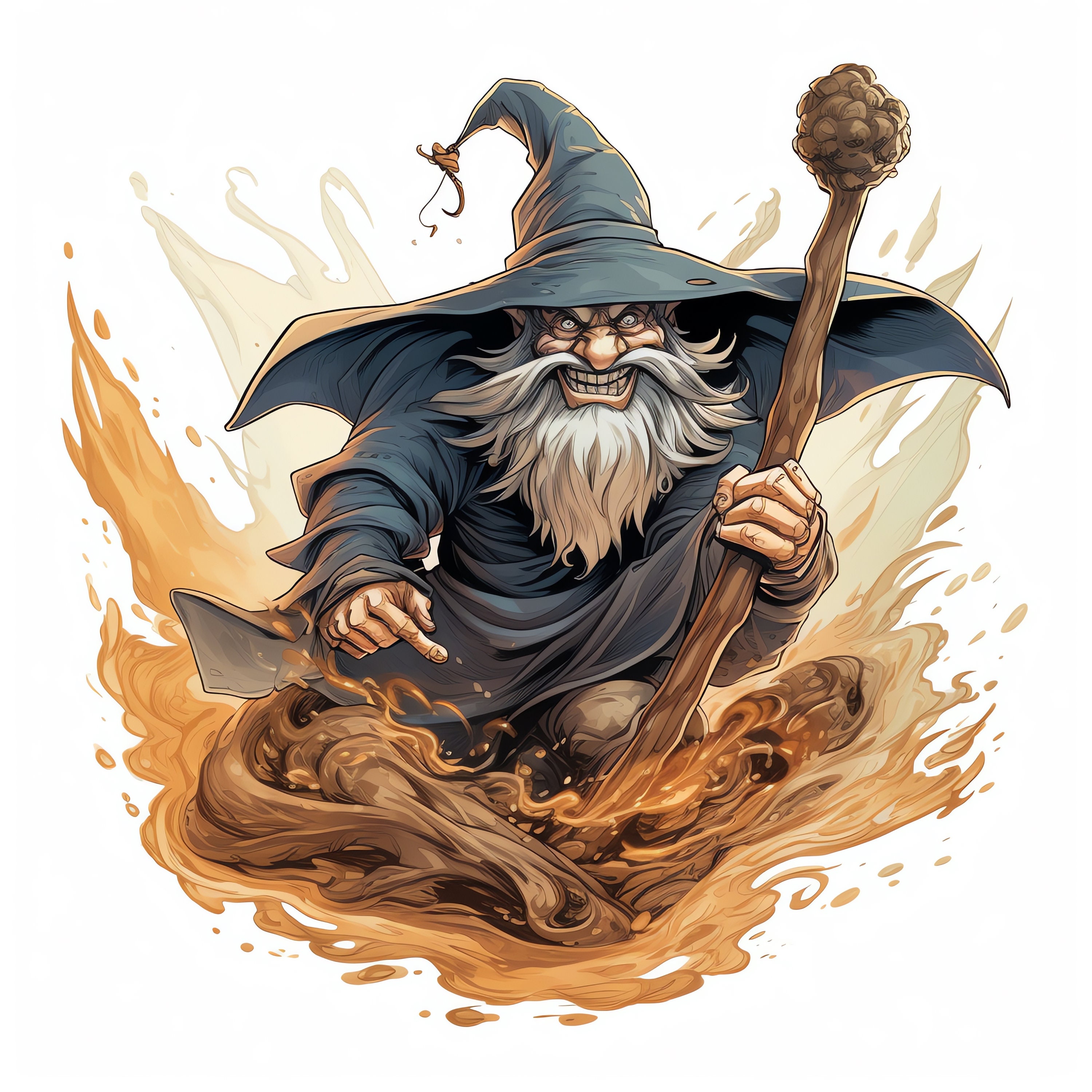 Wicked Wizard Clipart - 40 High Quality Jpgs - Digital Download - Card ...
