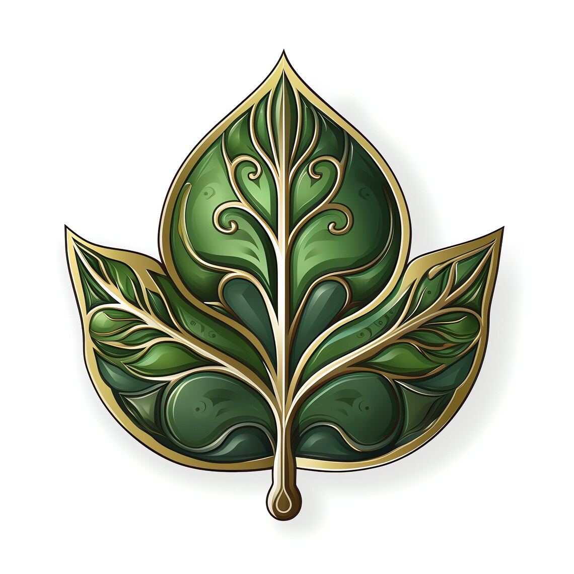 Celtic Elf Leaf Clipart - 50 High Quality Jpgs - Digital Download ...