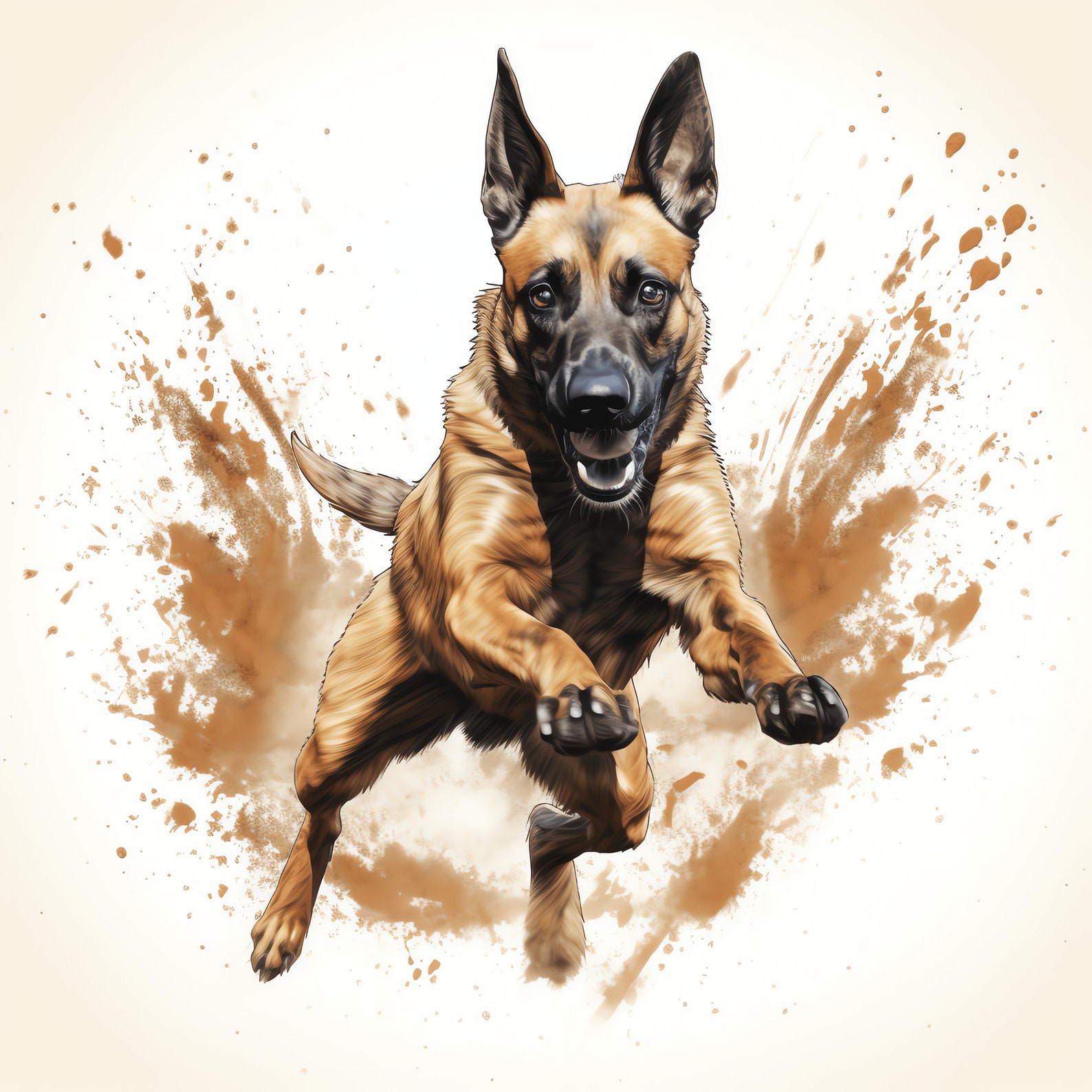 Aggressive Malinois PNG Clipart - 45 High Quality PNG - Instant ...