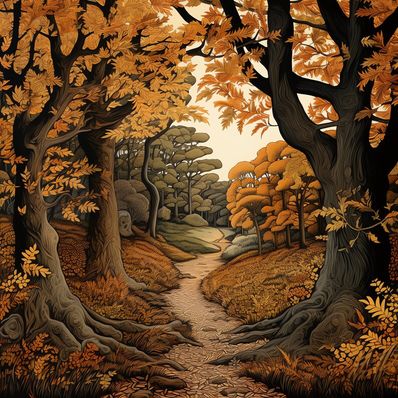 Oak Tree Path PNG Clipart Bundle 50 High Quality PNG - Instant Download ...