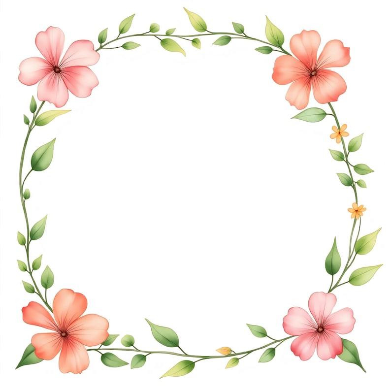 Vine Border Clipart Bundle - 50 High Quality PNG - Instant Download ...