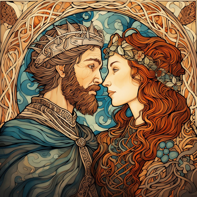Celtic King and Queen PNG Clipart - 45 High Quality PNG - Instant ...