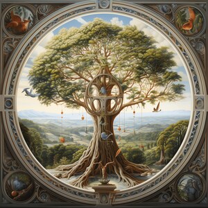 Renaissance Tree of Life PNG Bundle - 50 High Quality PNG - Instant ...