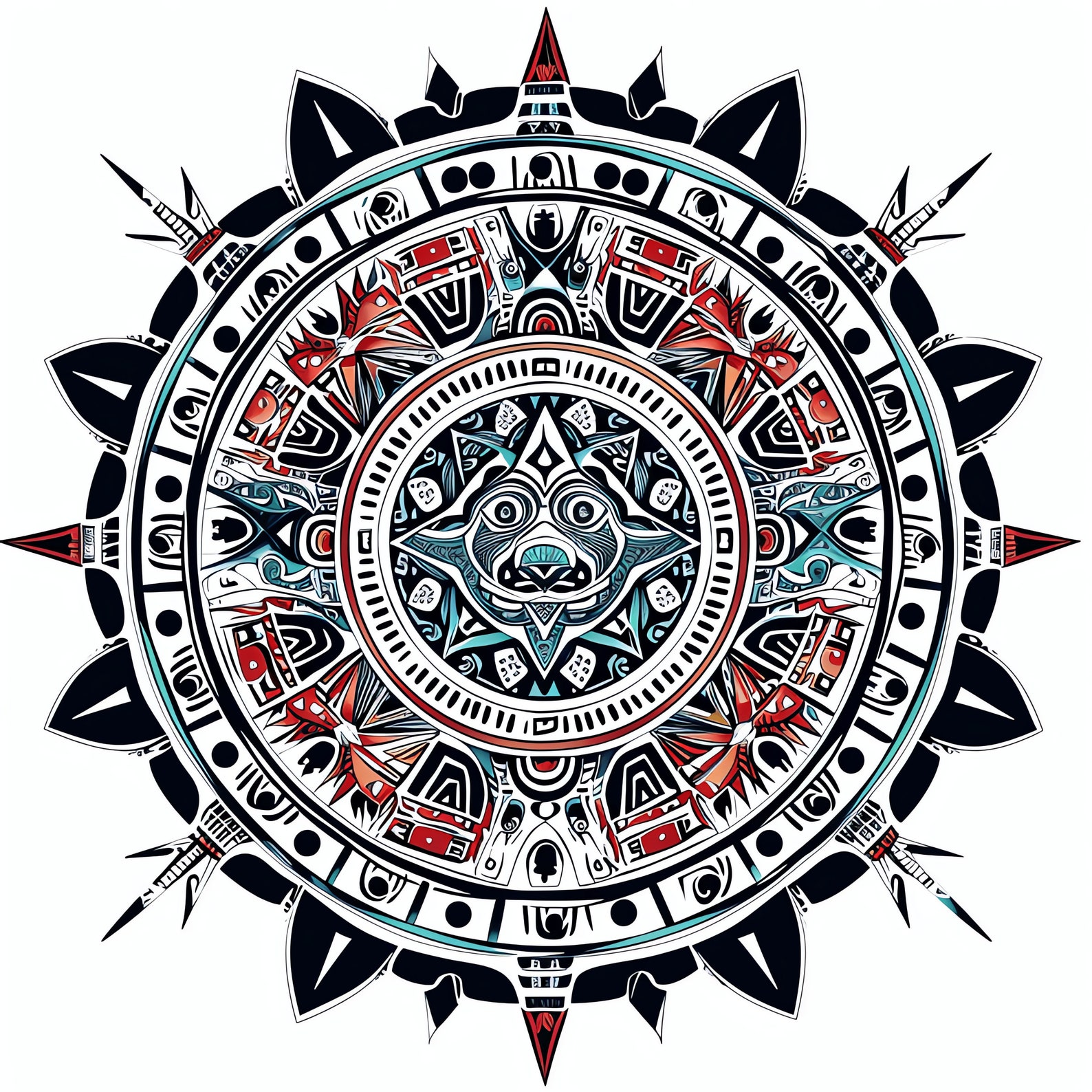 Mayan Mandala PNG Clipart Bundle 50 High Quality PNG Instant Download ...