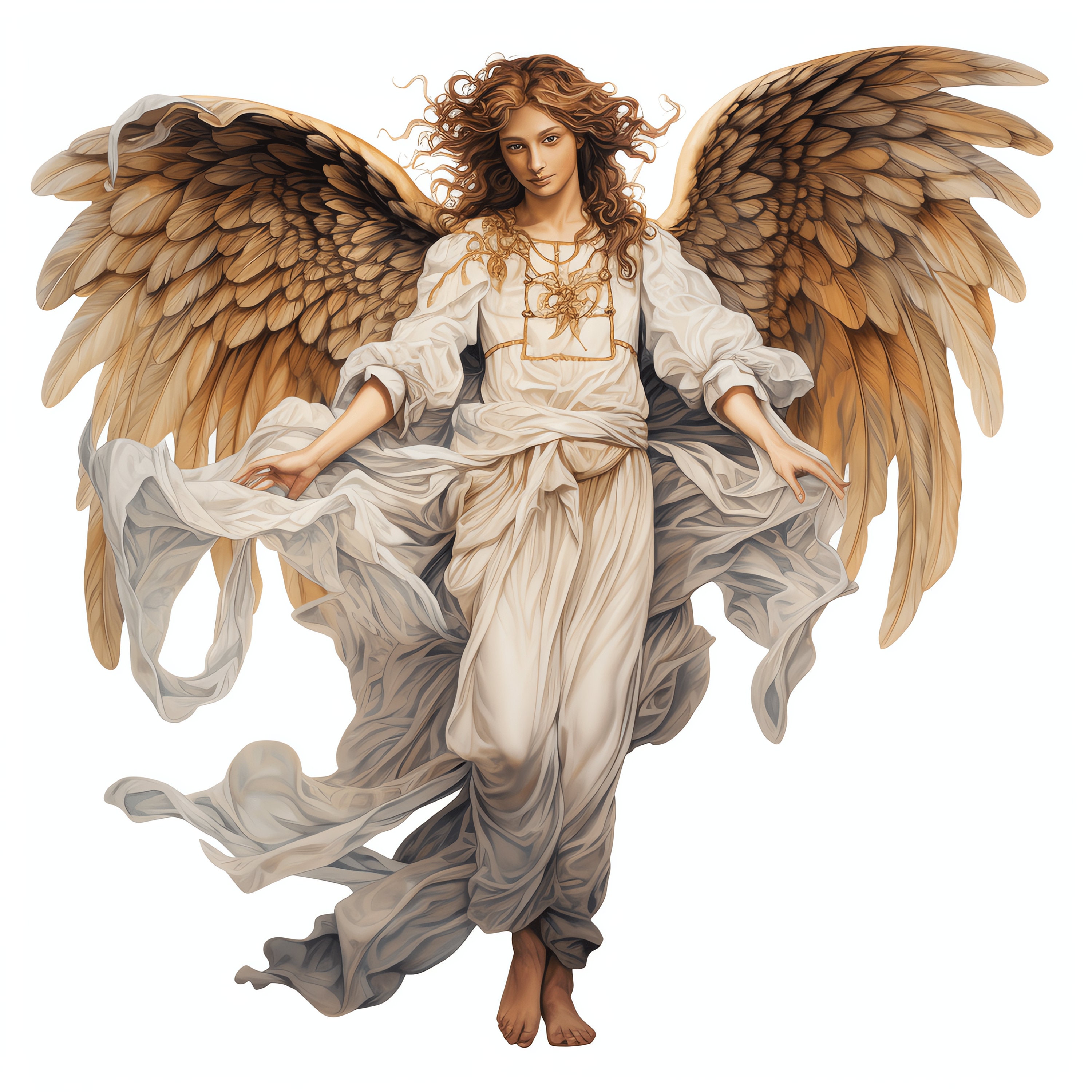 Angel on a White or Neutral Background Clipart Bundle 50 High Quality ...
