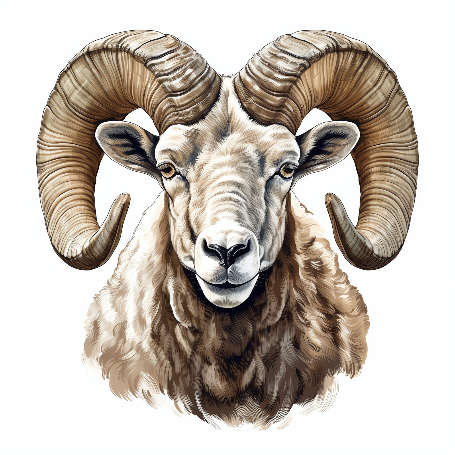 Ram Head PNG Clipart Bundle - 45 High Quality PNG - Instant Download ...