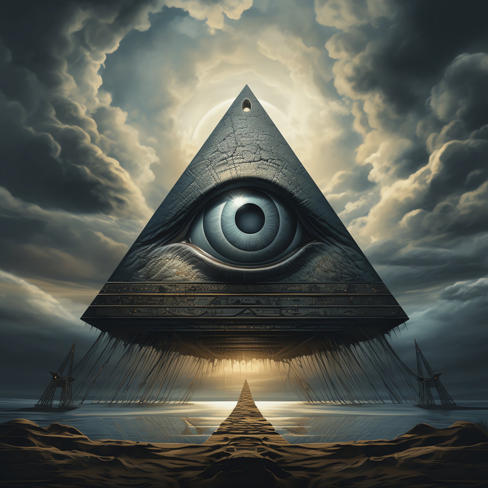 Pyramid With Eye PNG Clipart 45 High Quality PNG Instant Download Card ...