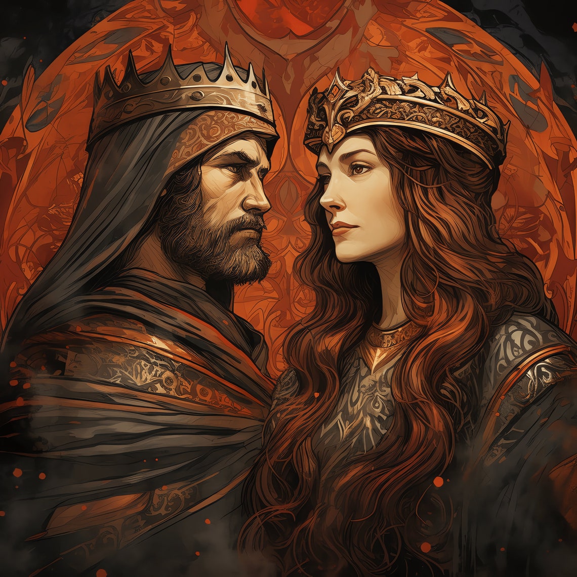 Celtic King and Queen PNG Clipart 45 High Quality PNG - Etsy
