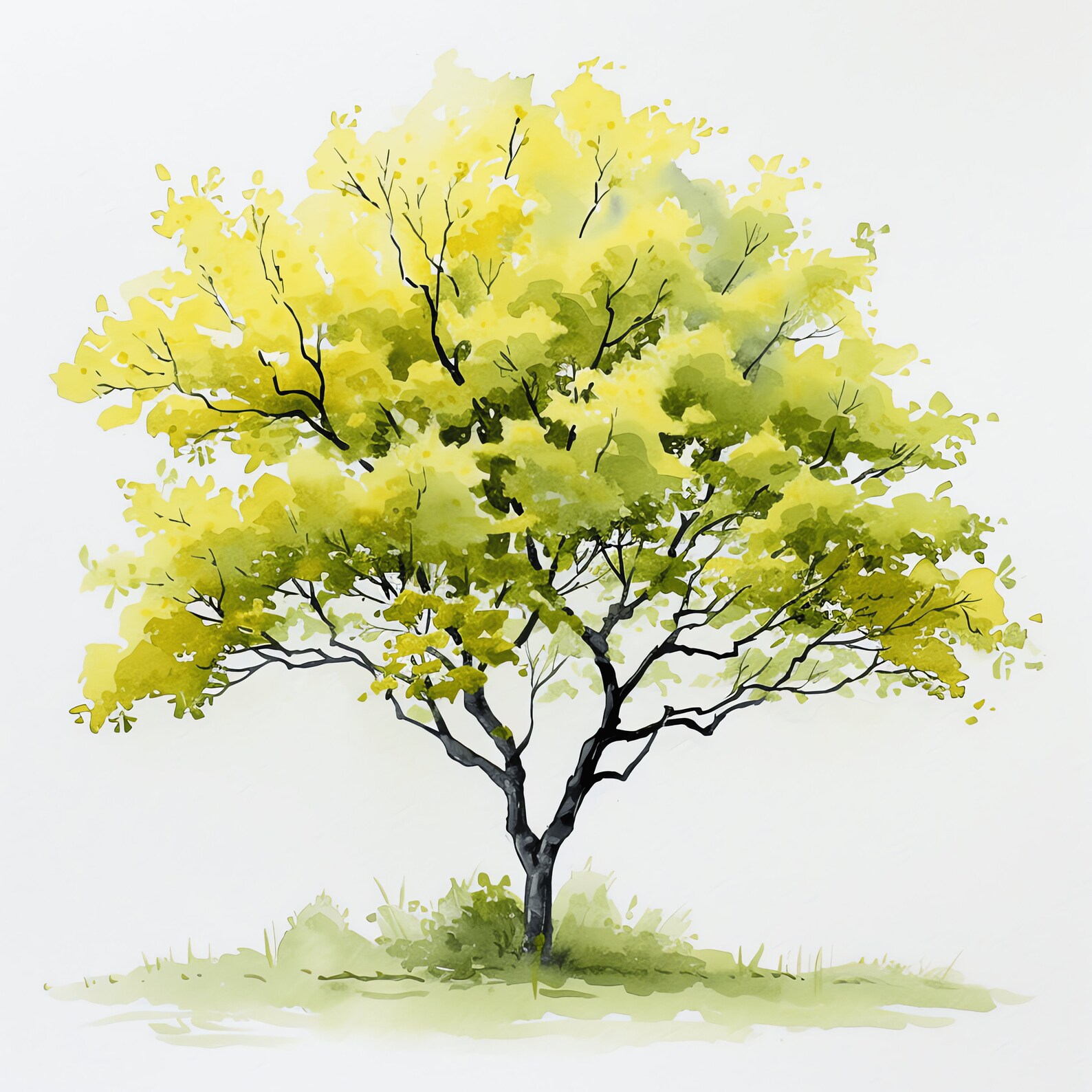 Rowan Tree Watercolor Bundle - 45 High Quality PNG - Instant Download ...